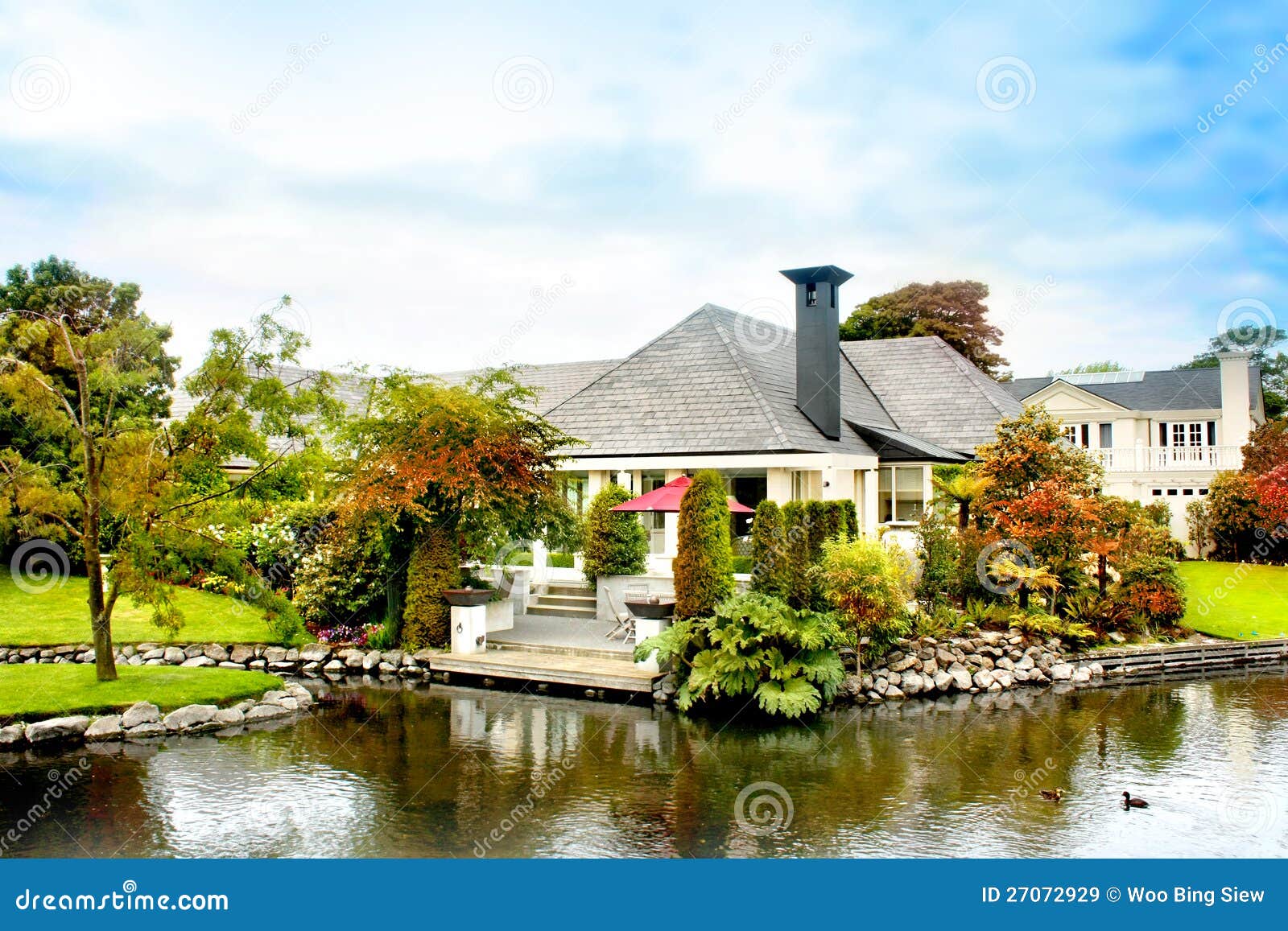 House in Autumn stock image. Image of foliage, fall, leaves - 27072929