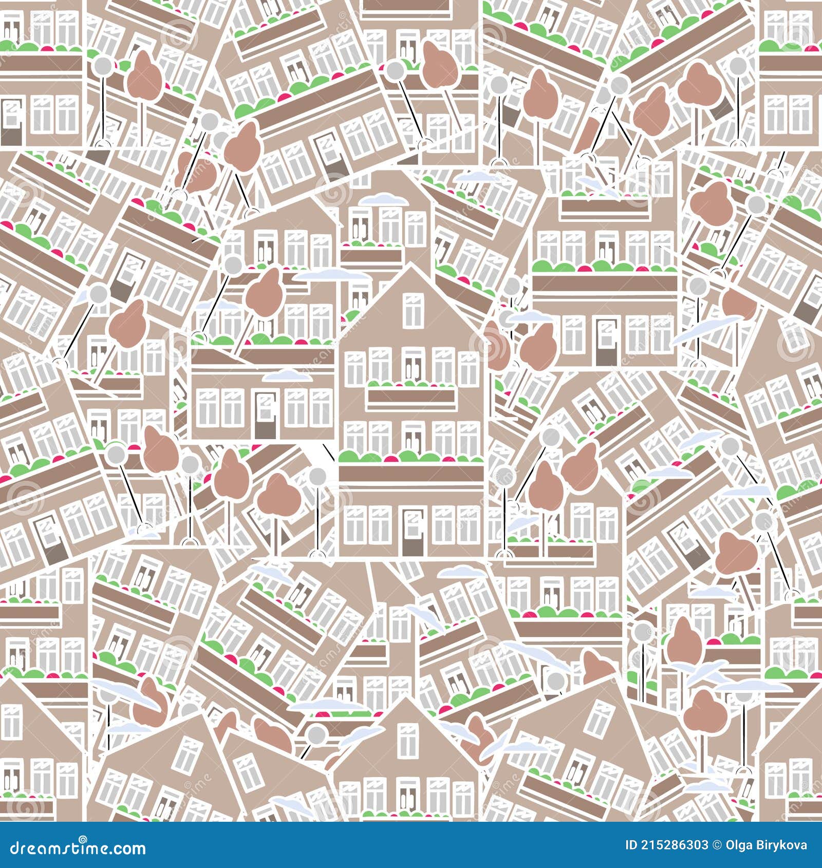 House with balcony stock illustration. Illustration of home - 215286303