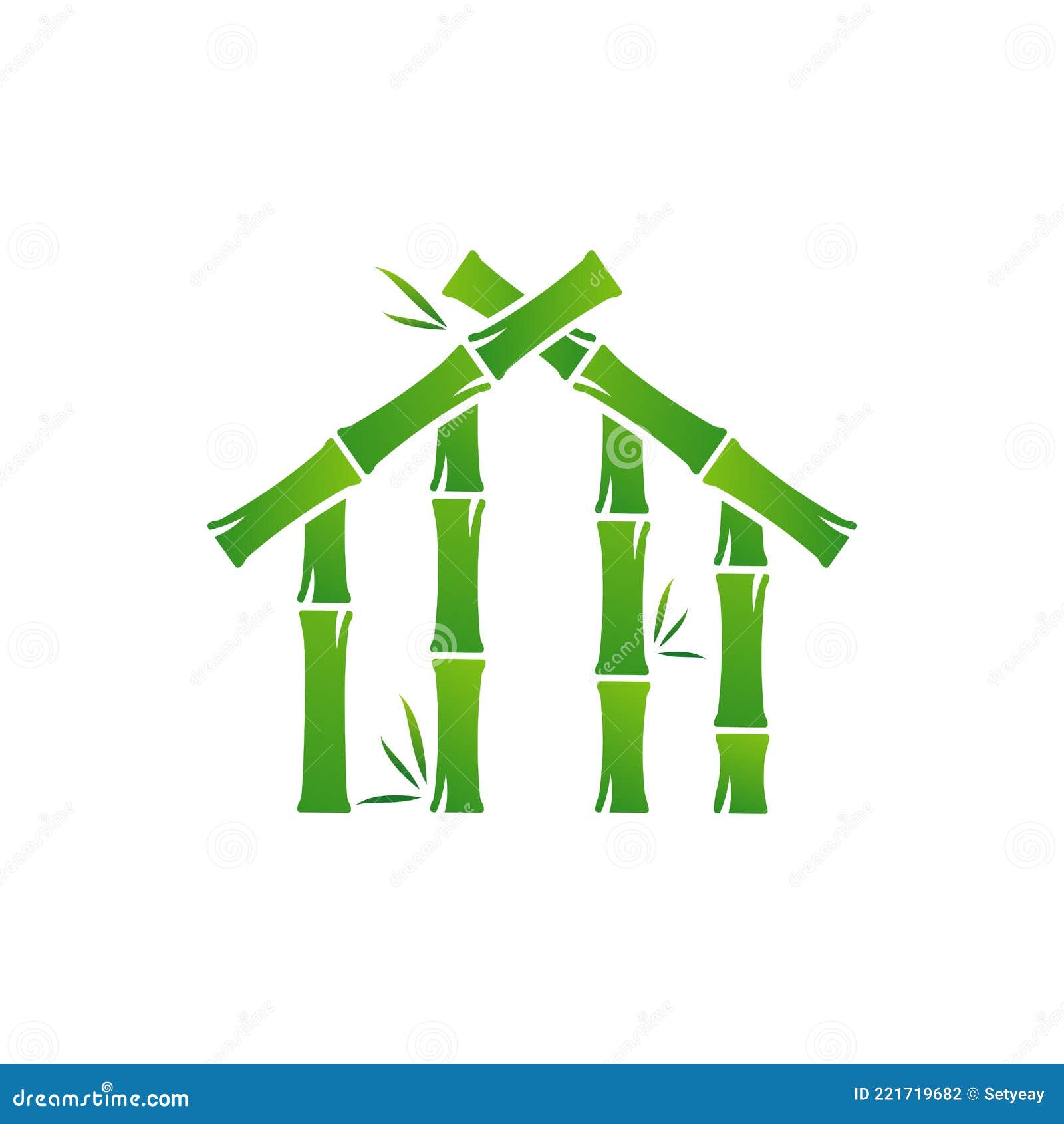 House Bamboo Logo Vector Template Creative Bamboo Logo Design Concepts