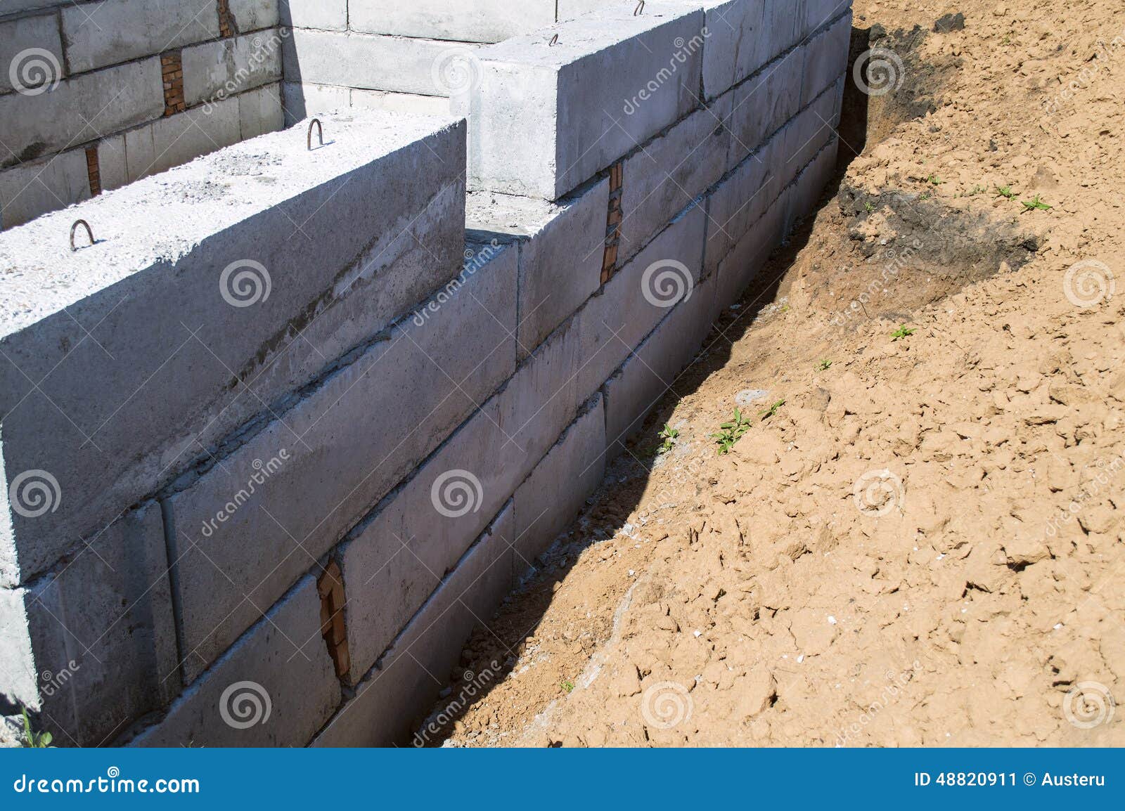 House base stock image. Image of material, cinder, blocks - 48820911