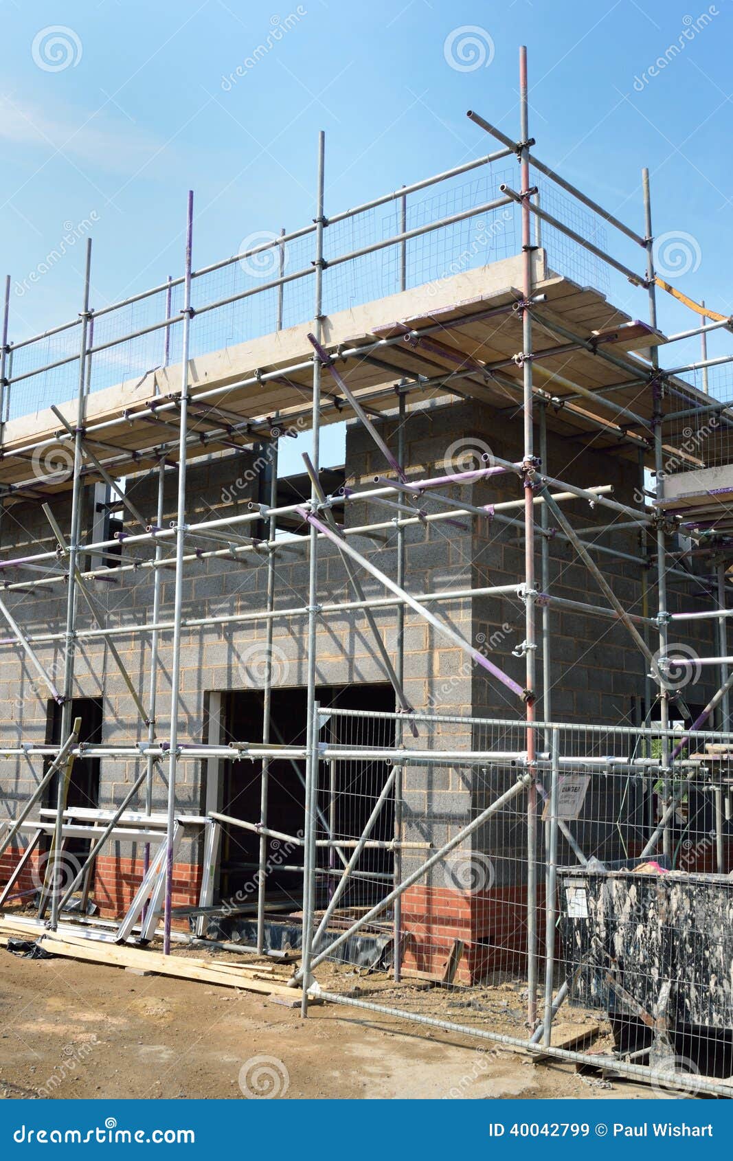 House Being Built in Portrait Stock Image - Image of build, estate ...