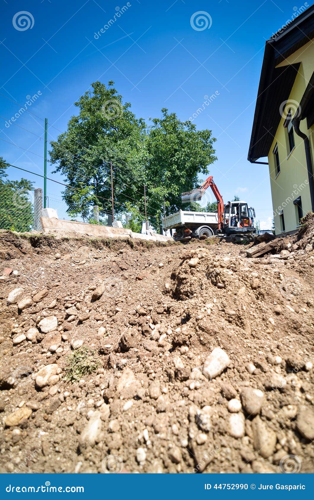 A house being rebuilt stock photo. Image of earth, build - 44752990
