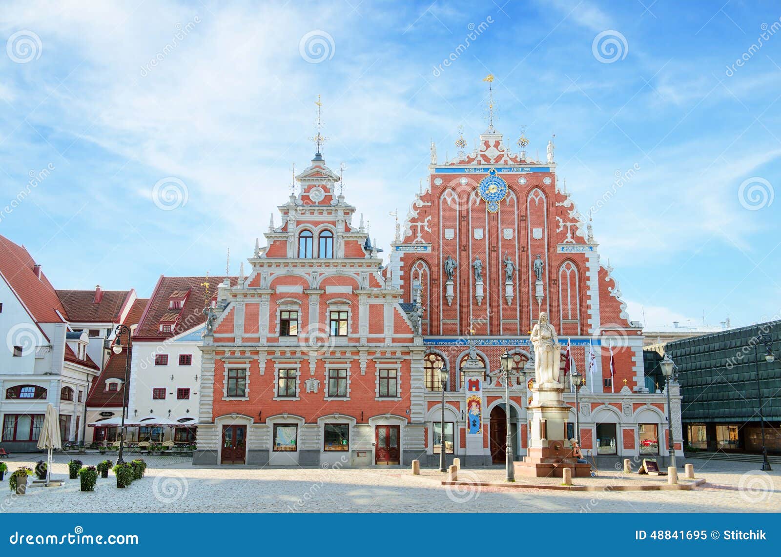 House of the Blackheads. Riga, Latvia Stock Image - Image of facade ...