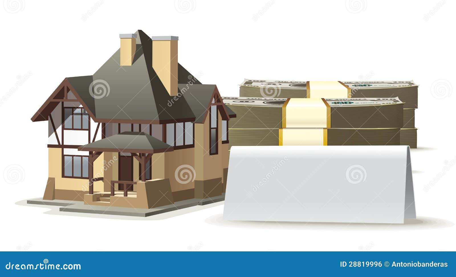 House blank stock vector. Illustration of home, value - 28819996