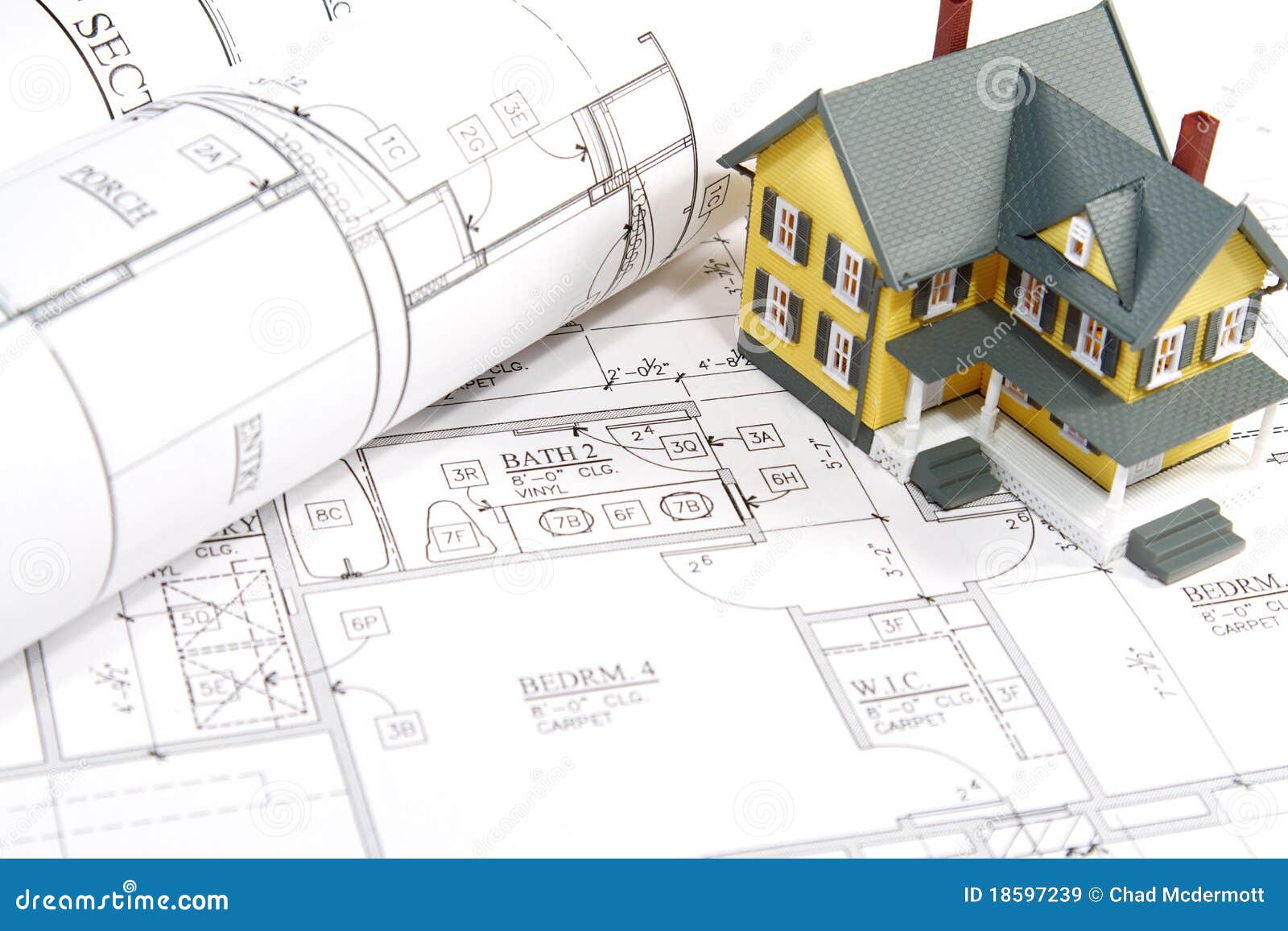 House Blueprints stock image. Image of blueprint, addition - 18597239