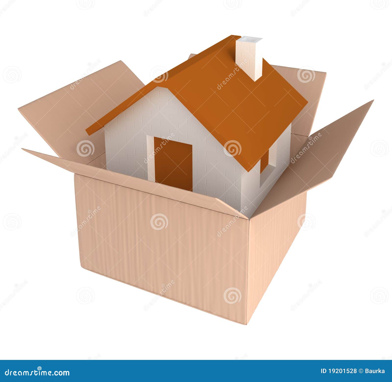 House in a box stock illustration. Illustration of cottage - 19201528