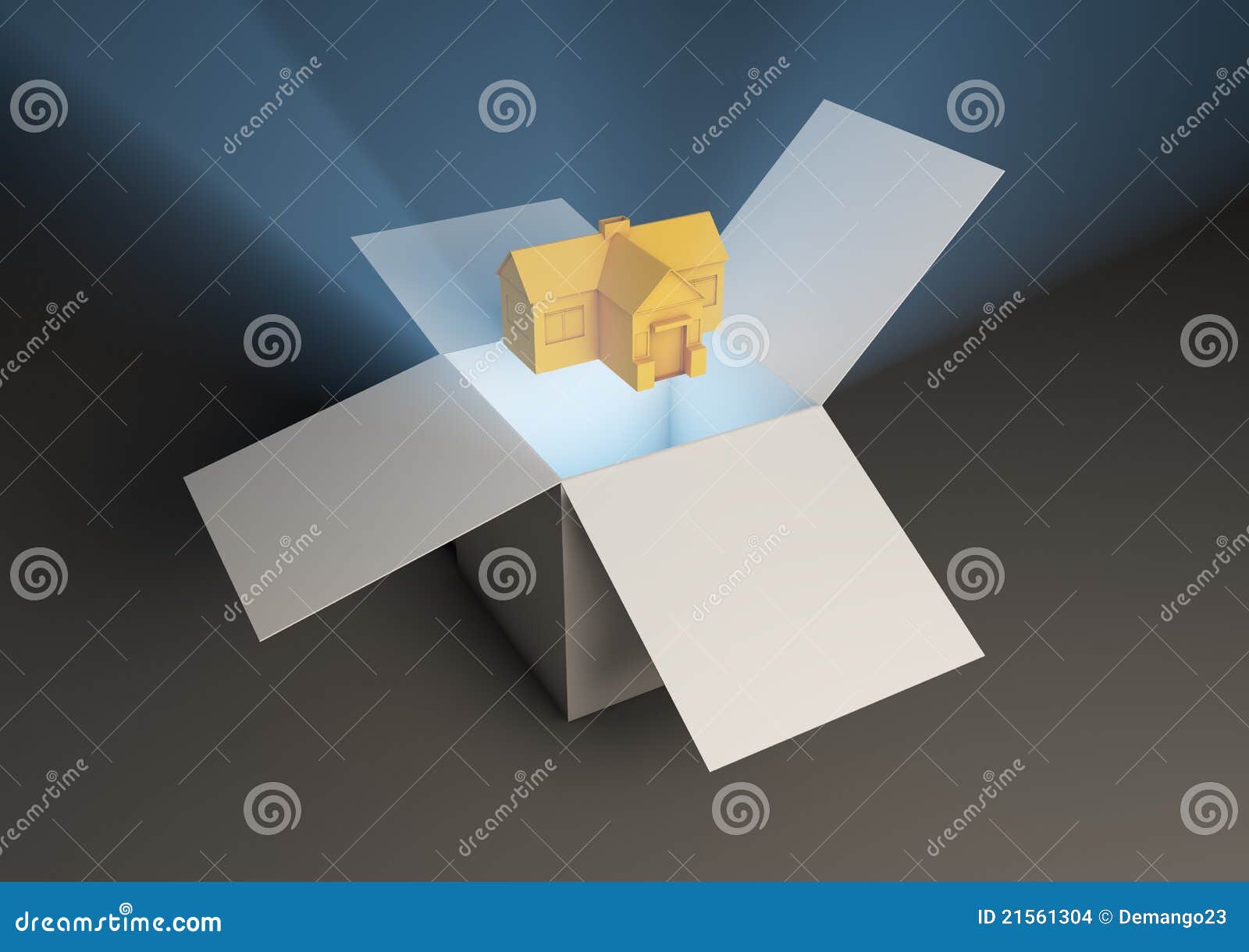 House box stock illustration. Illustration of package - 21561304