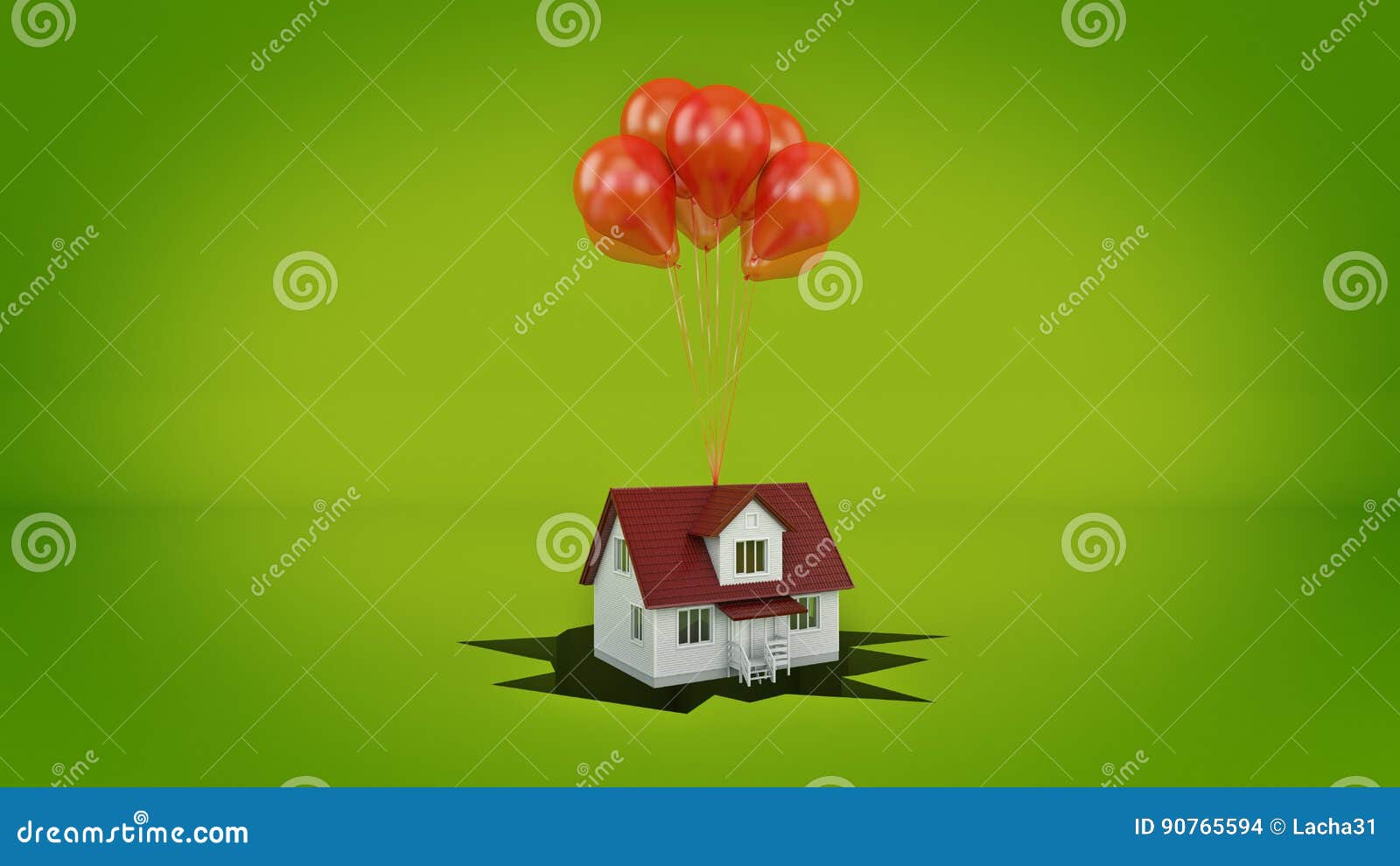 House on the Break, Concept. Stock Illustration - Illustration of ...