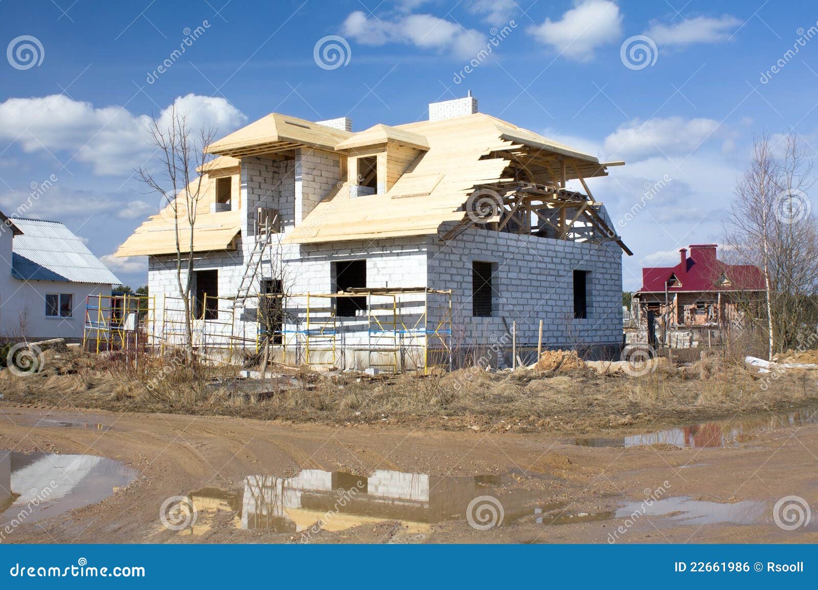 House building stock photo. Image of development, built - 22661986