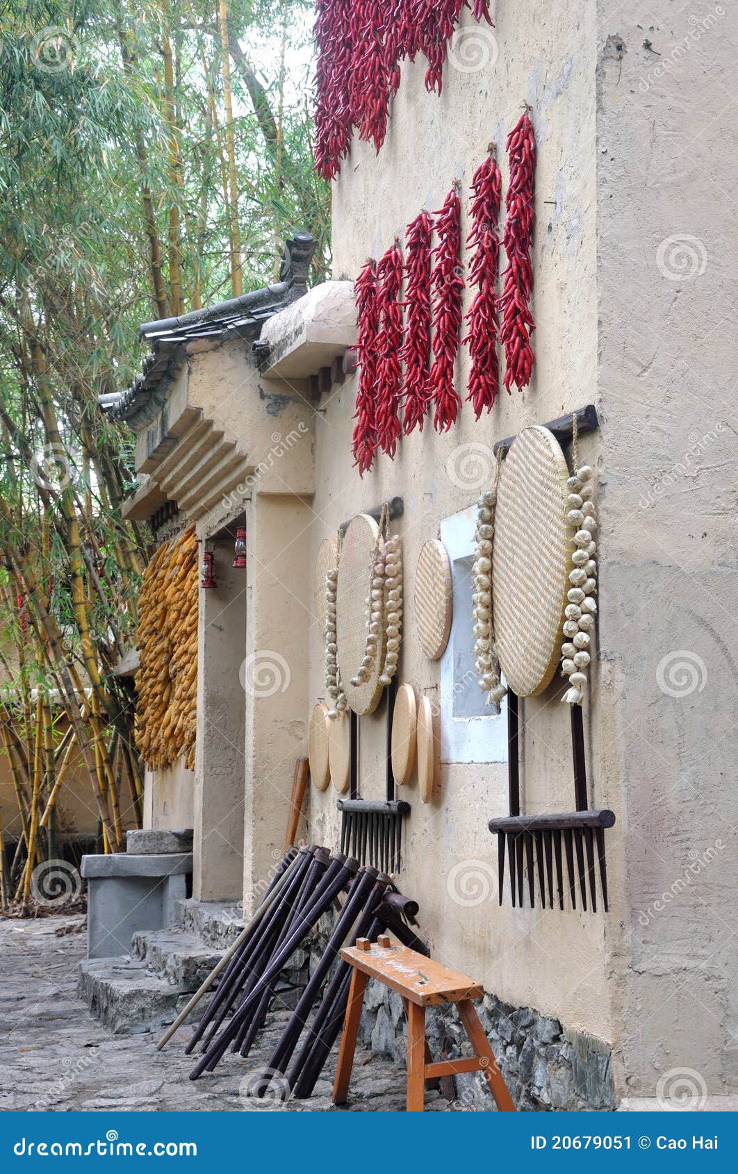 House Building in China Countryside Stock Image - Image of house ...