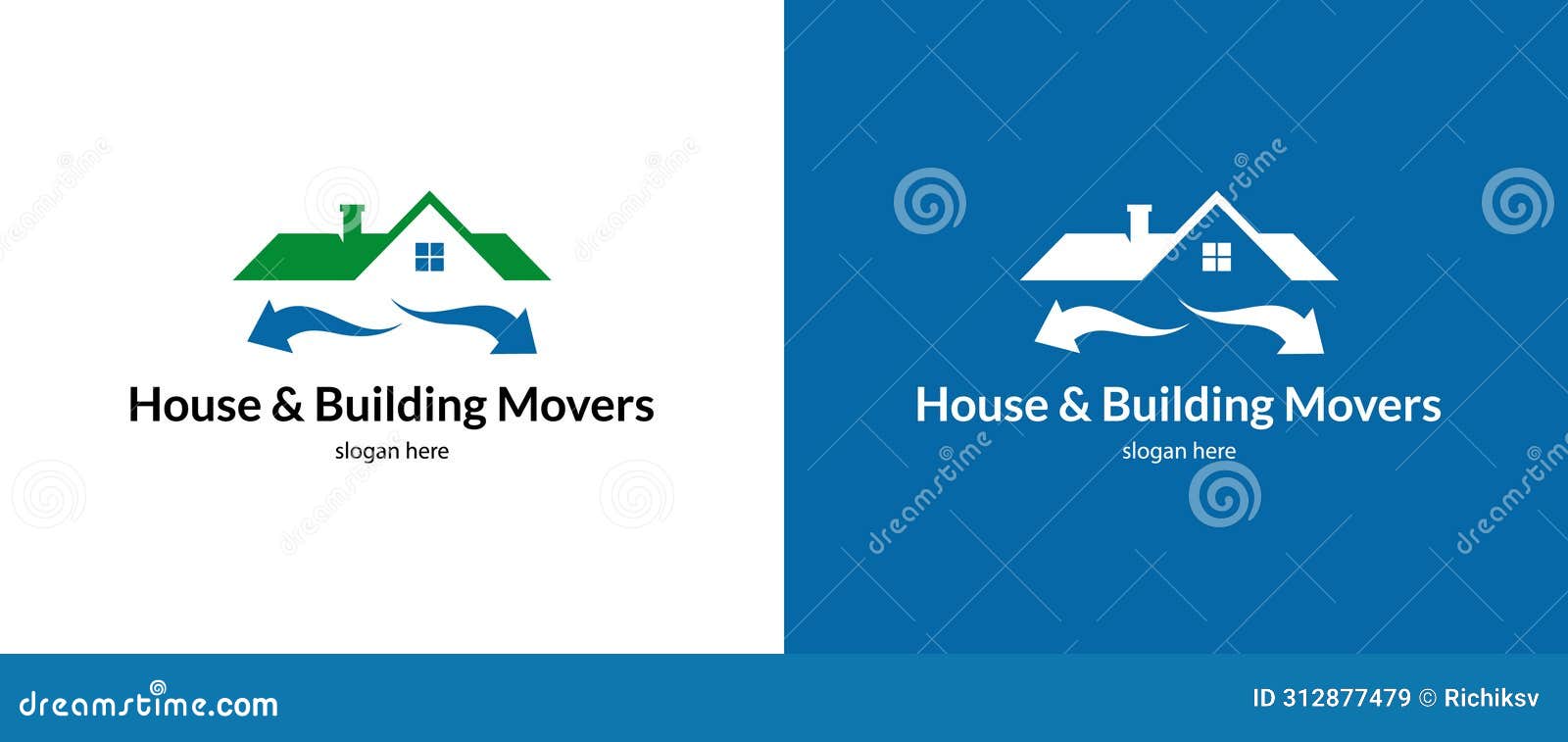 House and building movers stock vector. Illustration of symbol - 312877479
