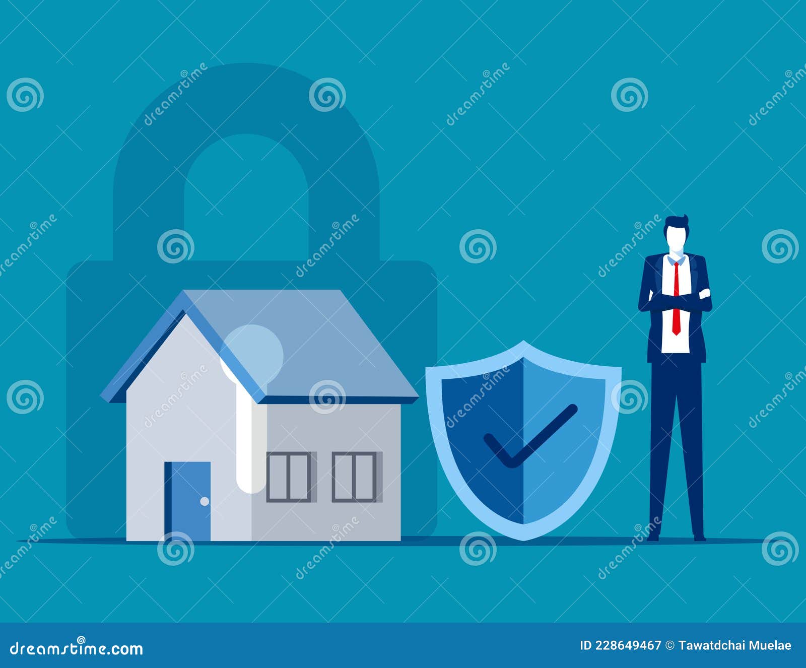 House Building with Reliable Protection. Full Coverage Property ...