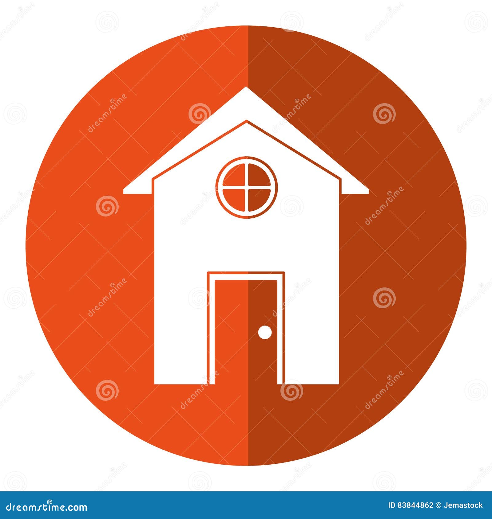 House Building Town Residence Shadow Stock Vector - Illustration of ...