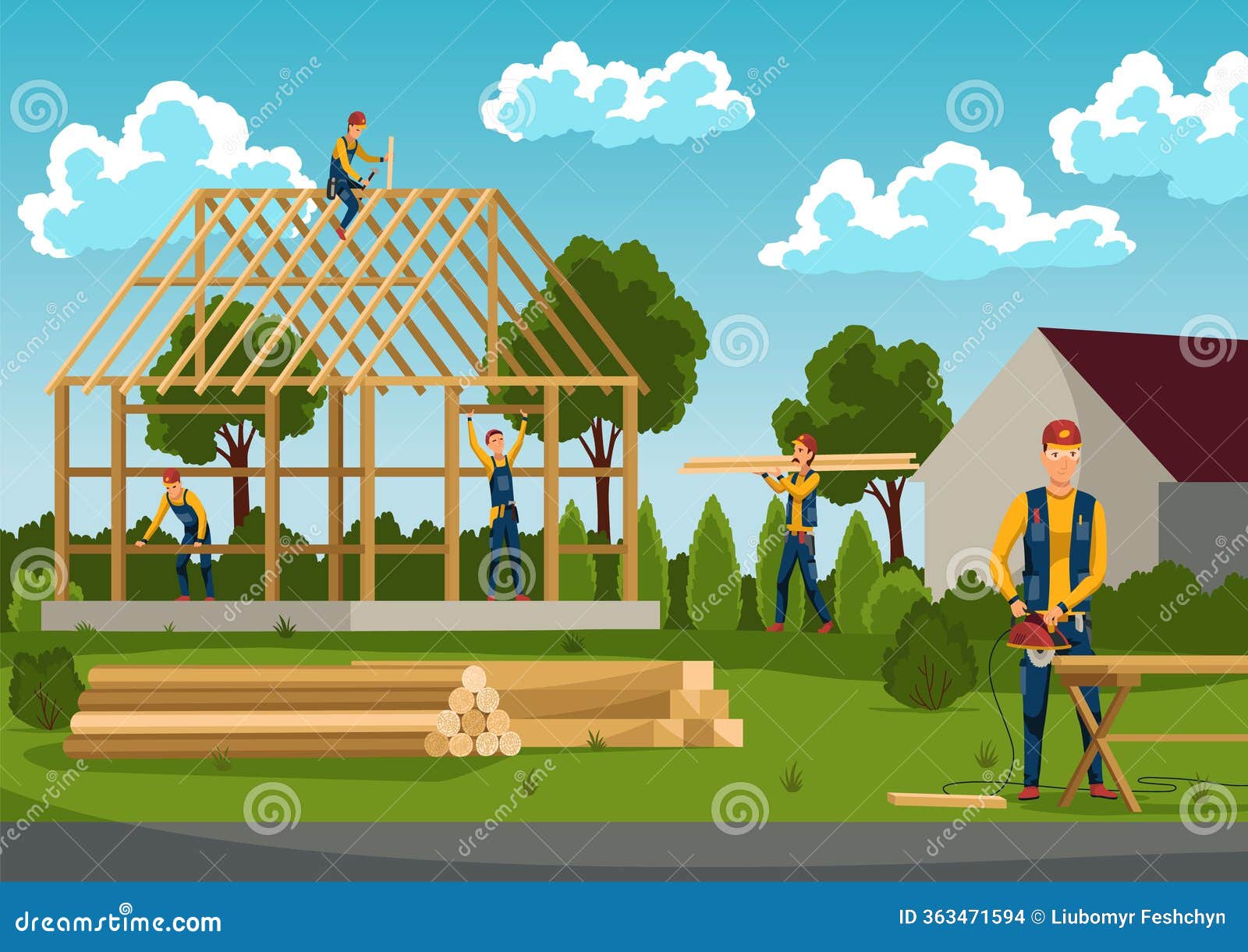 Work Process Infographic Vector Illustration | CartoonDealer.com #262970508