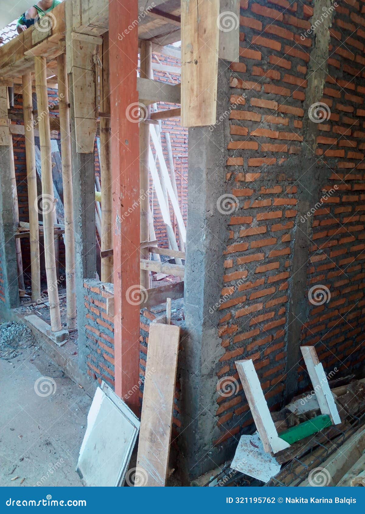 A House Builds Process with Bricks Arrangement Stock Photo - Image of ...