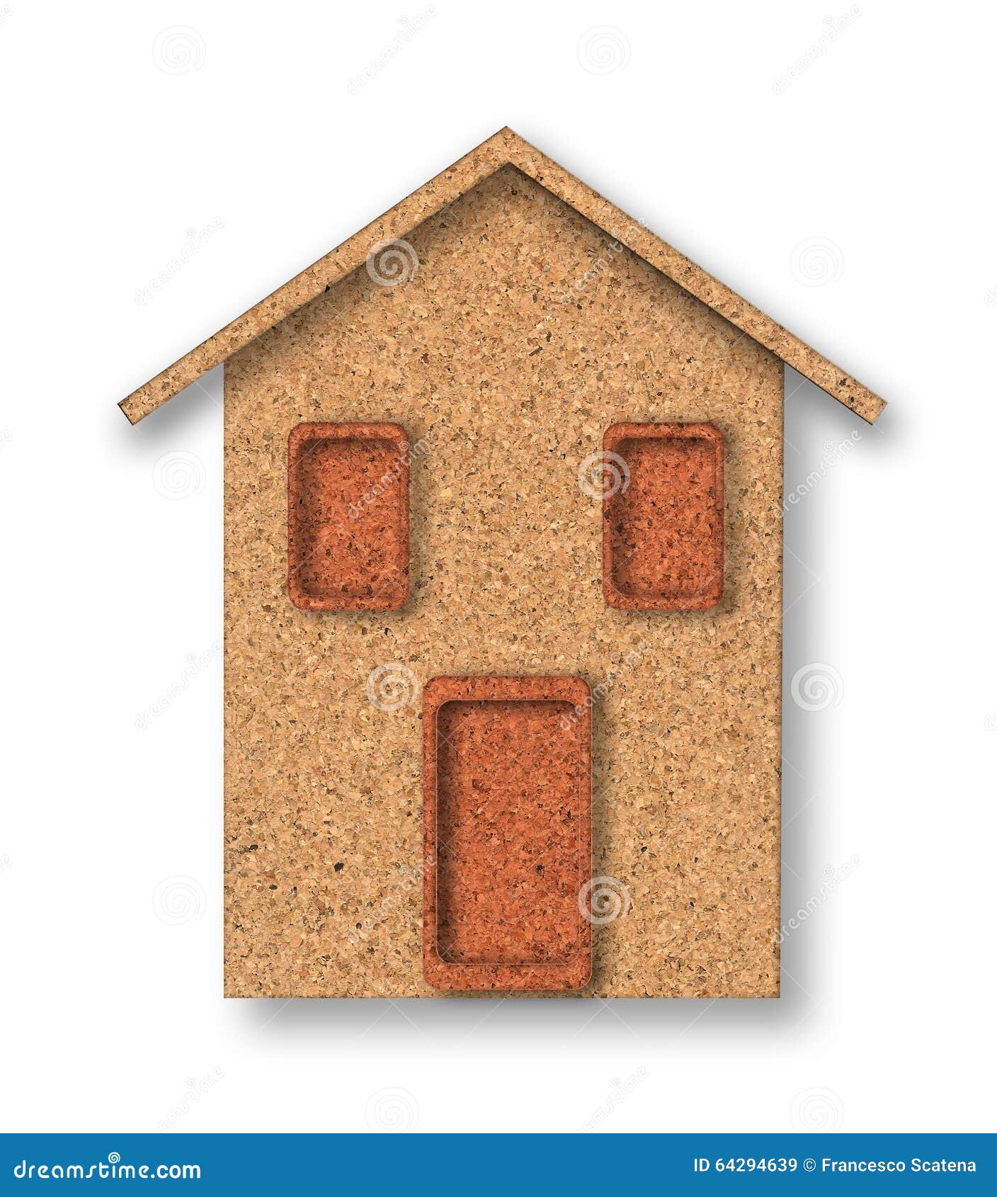 House built with cork stock image. Image of cork, house - 64294639