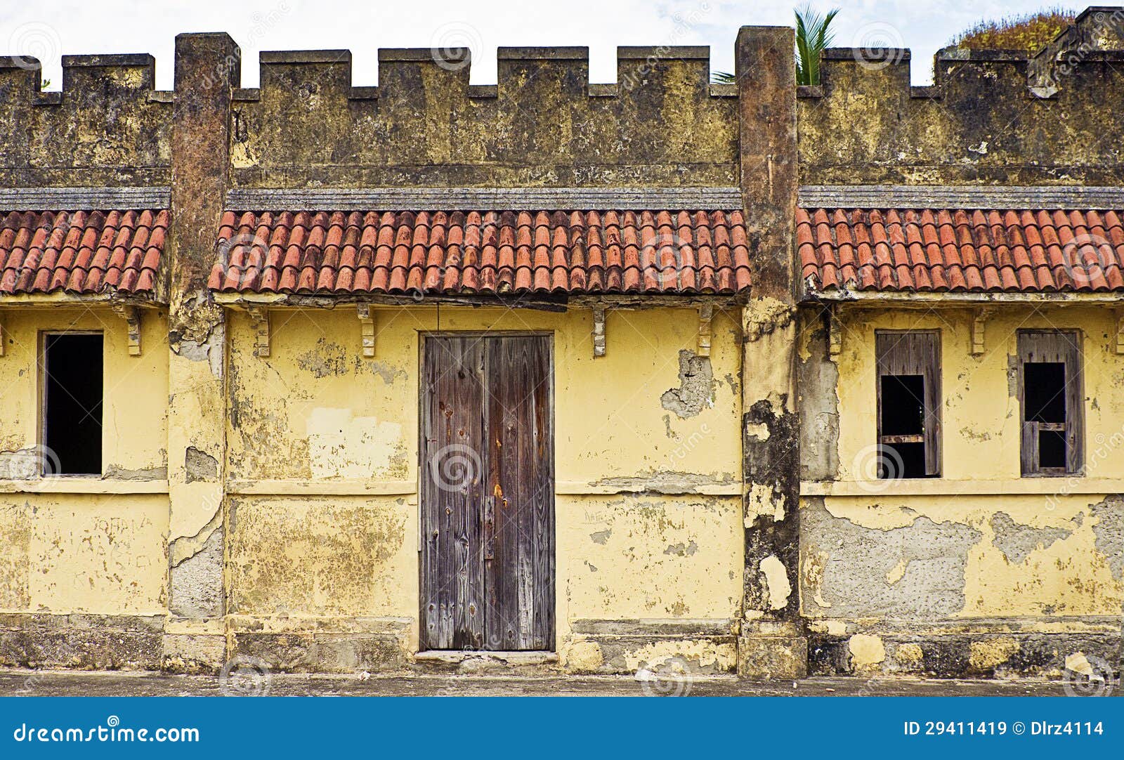 House Built on Fortification Ruins Stock Image - Image of guard ...