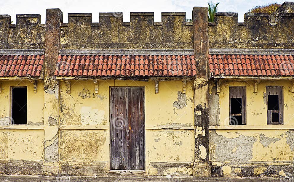 House Built on Fortification Ruins Stock Image - Image of guard ...