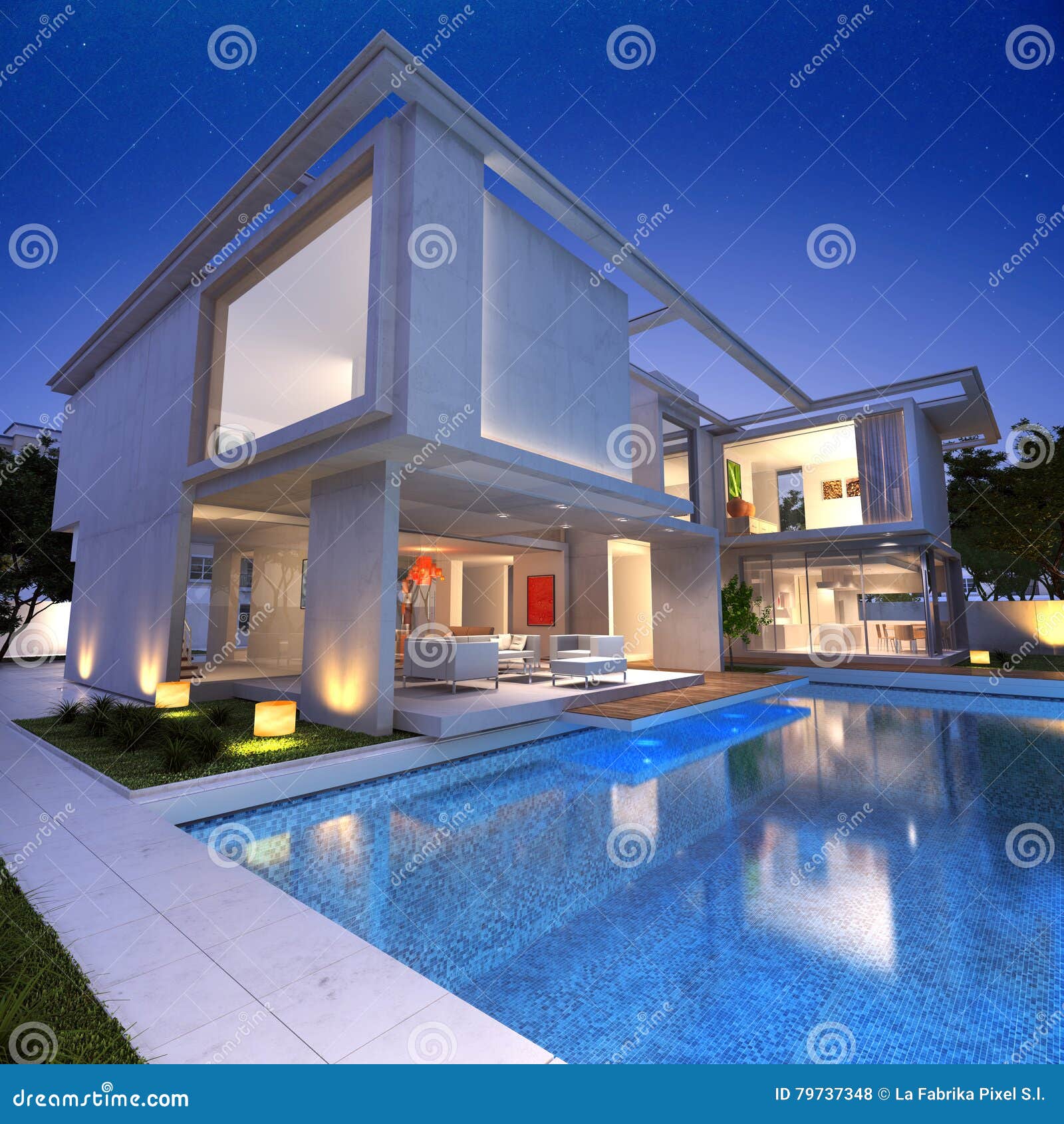 House bunker pool stock photo. Image of architectonic - 79737348