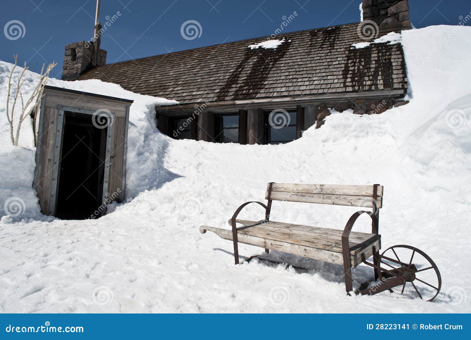 House buried in snow stock image. Image of winter, buried - 28223141
