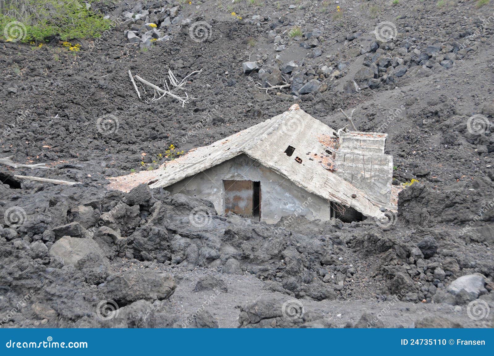 Houses Made Out Of Lava Rock