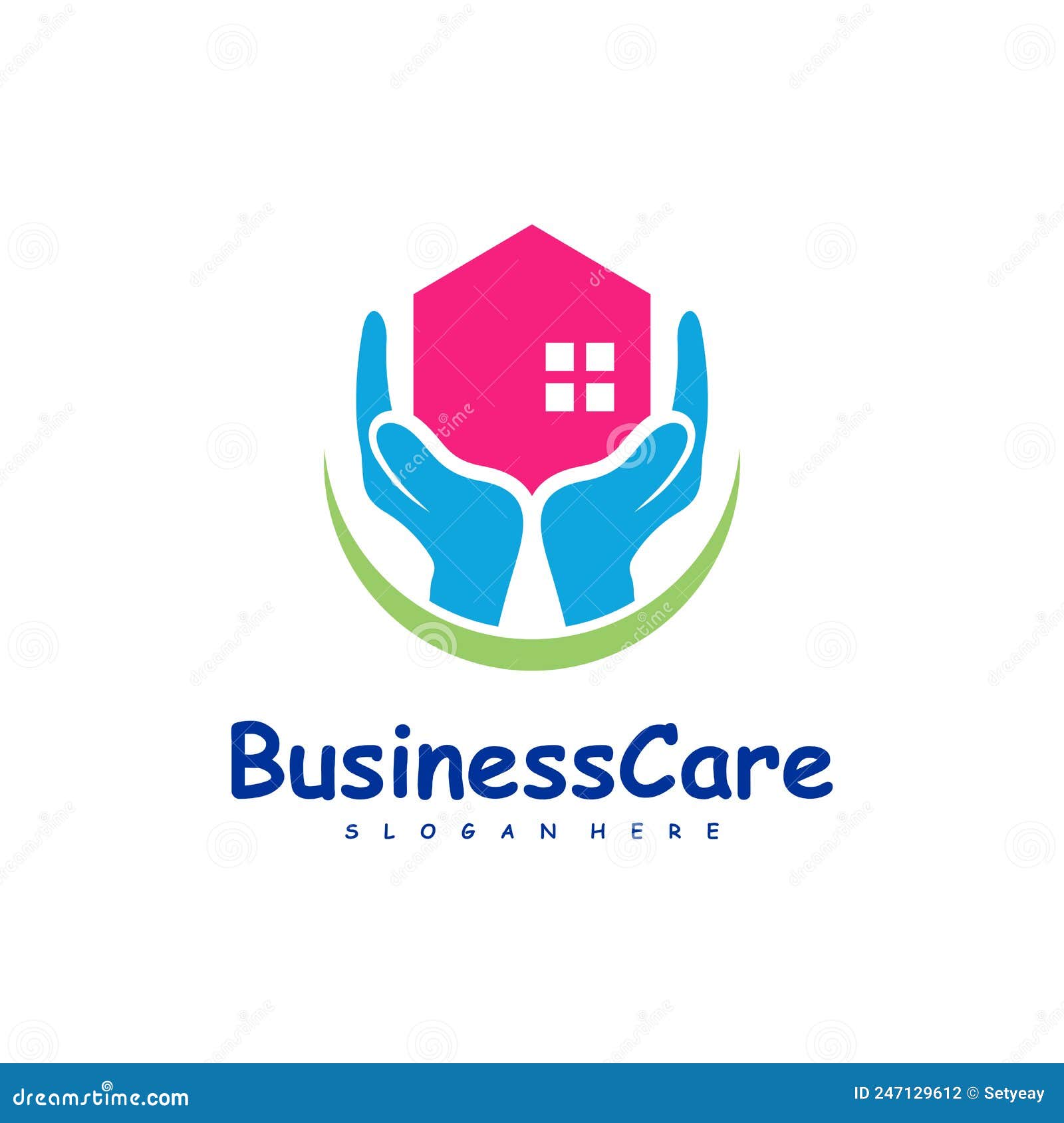 House Care Logo Design Vector. Icon Symbol Stock Illustration ...