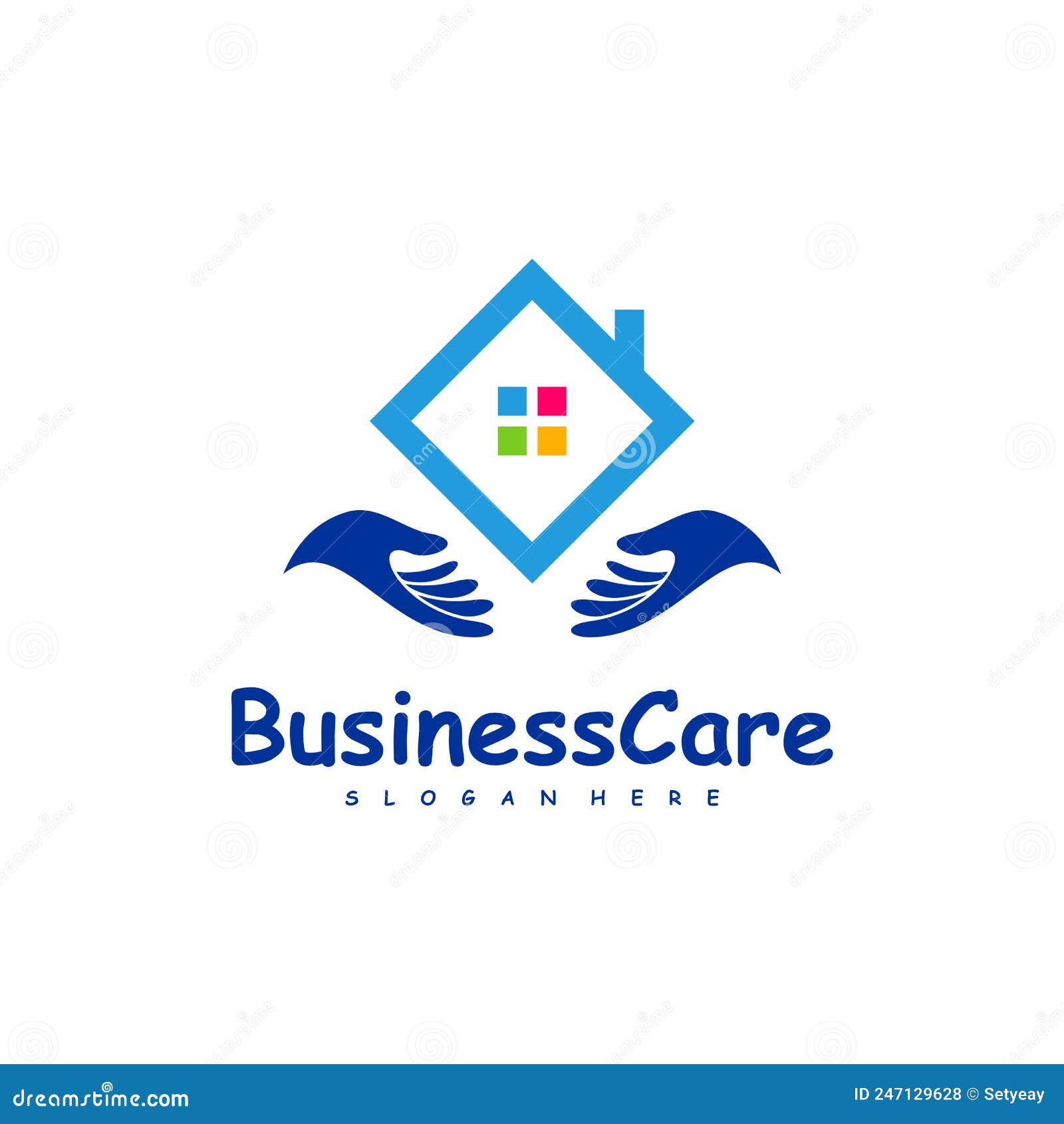 House Care Logo Design Vector. Icon Symbol Stock Illustration ...
