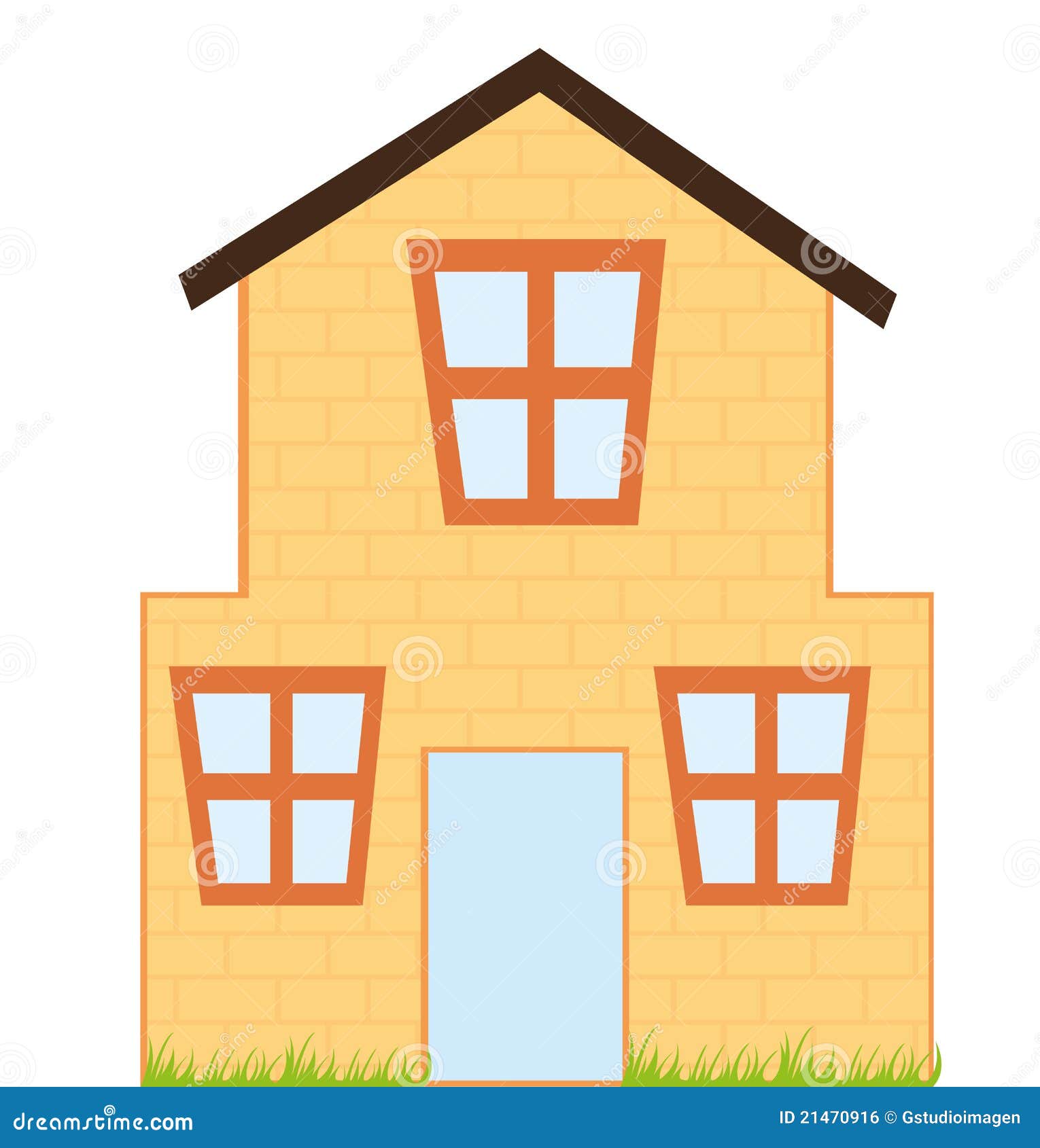House cartoon stock vector. Image of real, home, landscape - 21470916