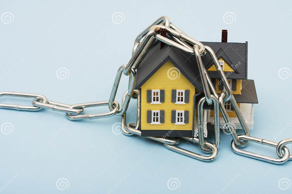 House with Chains stock photo. Image of chained, building - 9897264