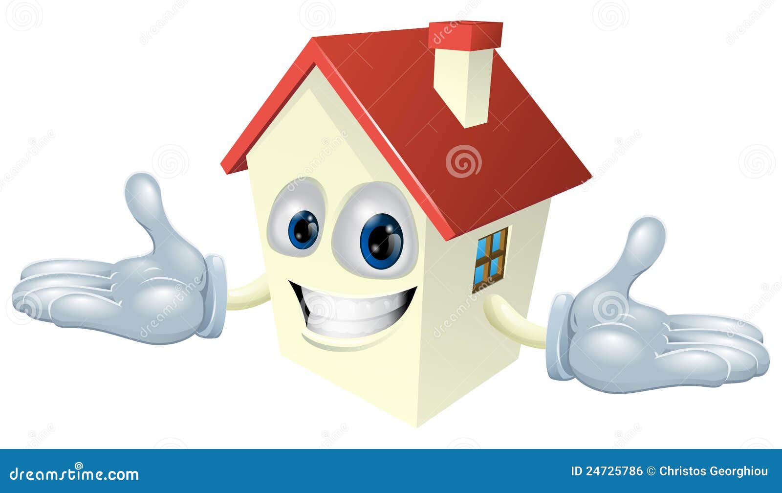 House character stock vector. Illustration of funny, cartoon - 24725786