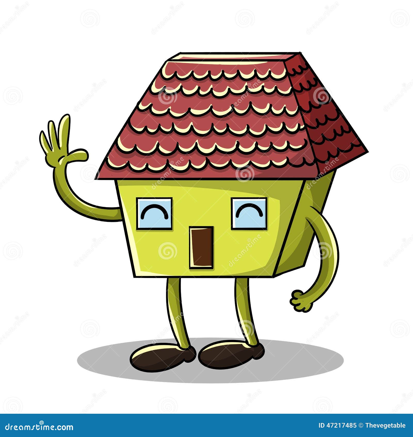 House character stock illustration. Illustration of home - 47217485