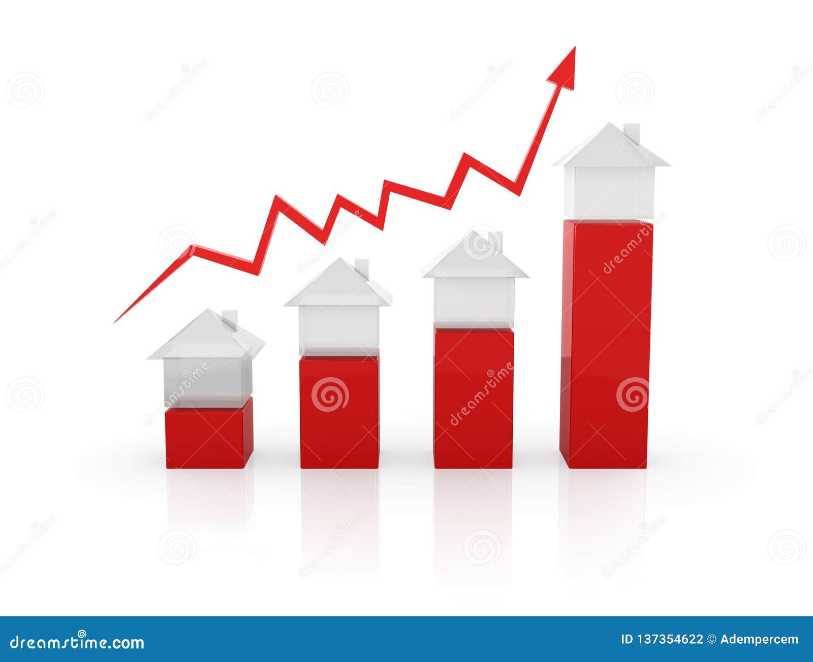 House chart stock illustration. Illustration of market - 137354622