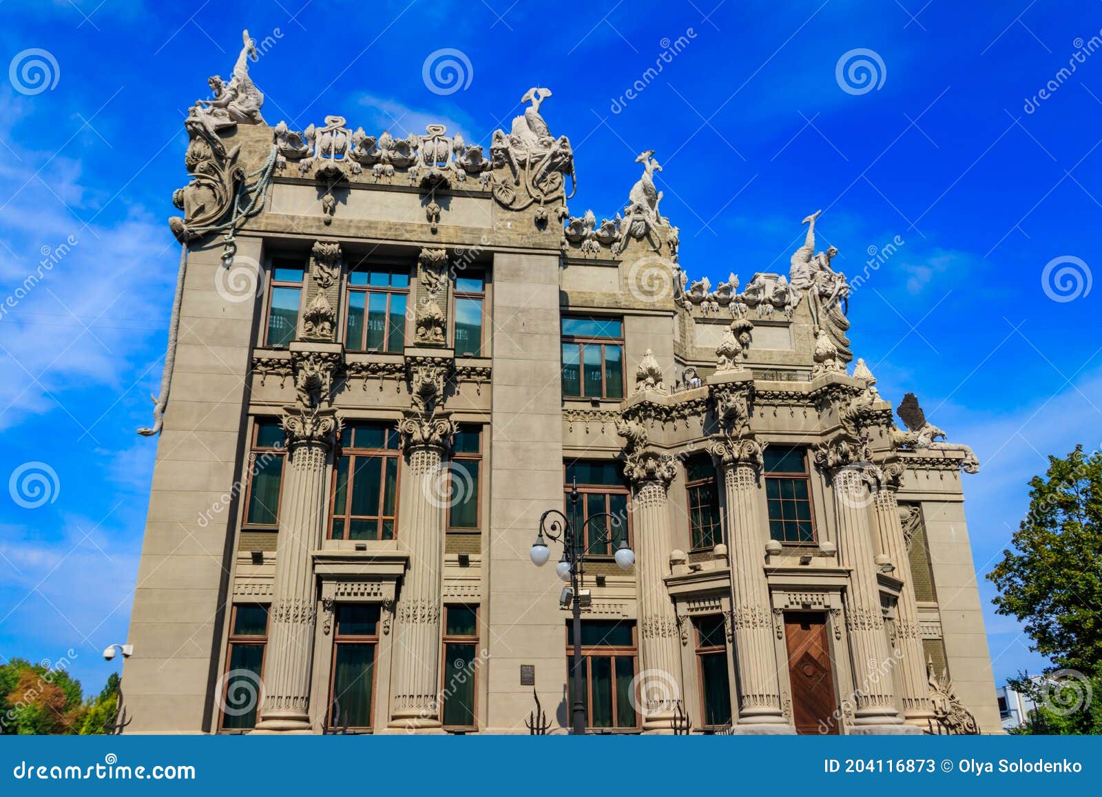 House with Chimaeras or Horodecki House in Kiev, Ukraine Stock Image ...