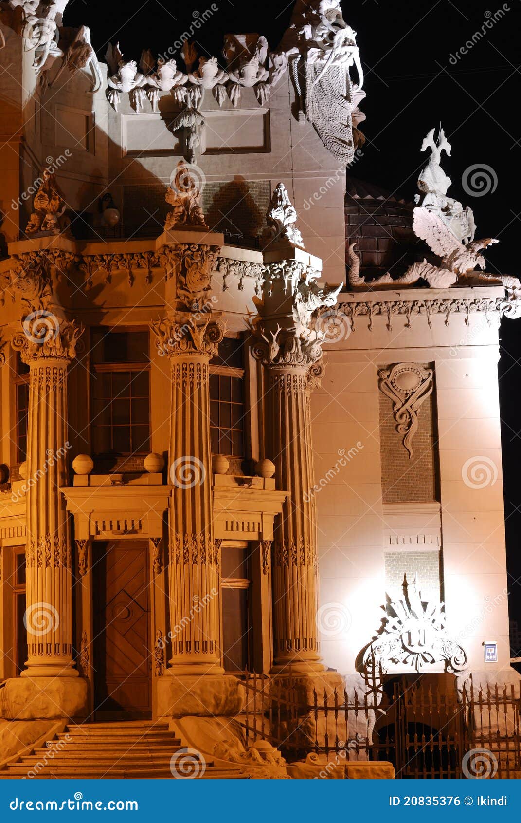 The house with chimeras stock photo. Image of east, europas - 20835376