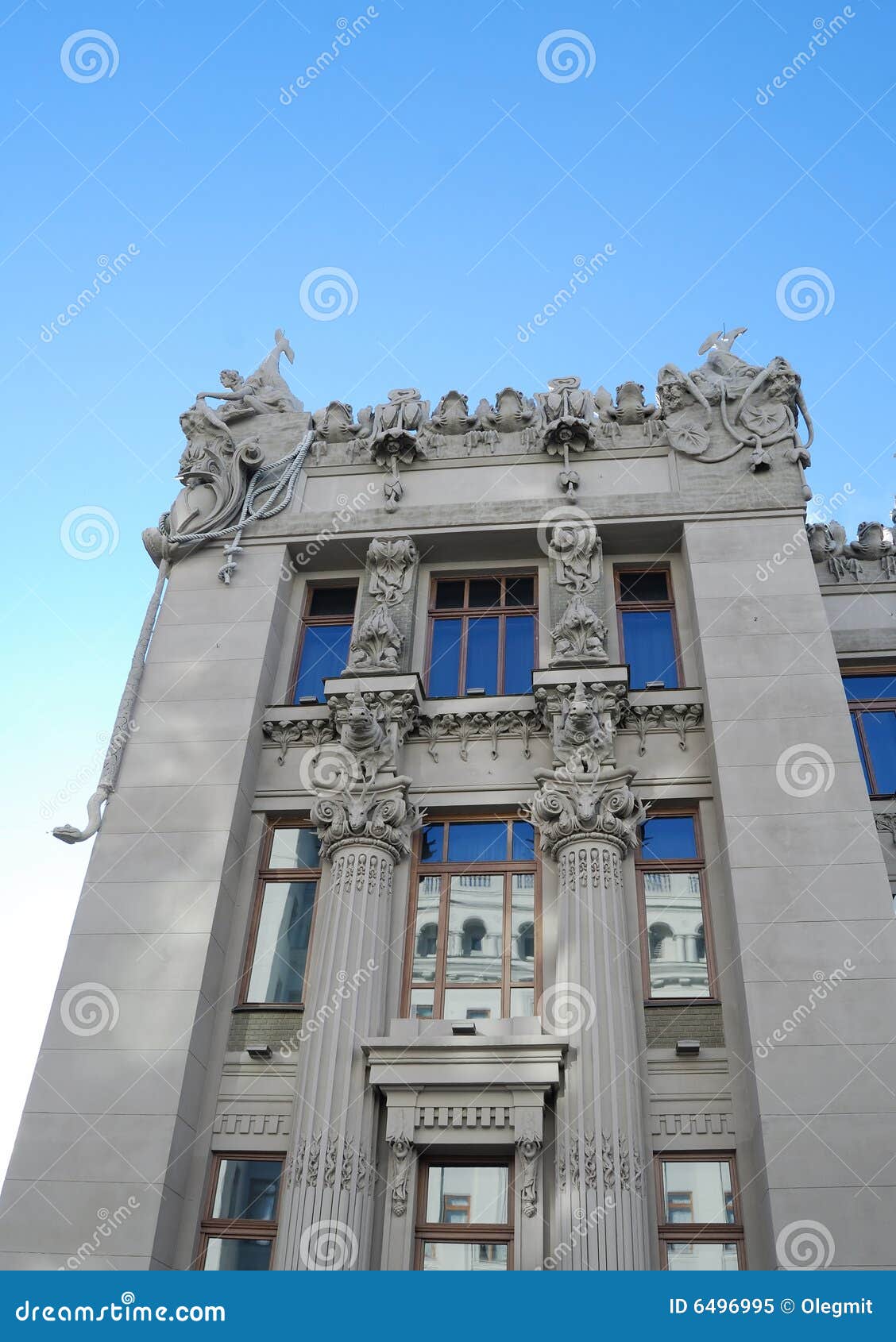 House with Chimeras of Architect Gorodetsky, Kiev Stock Image - Image ...