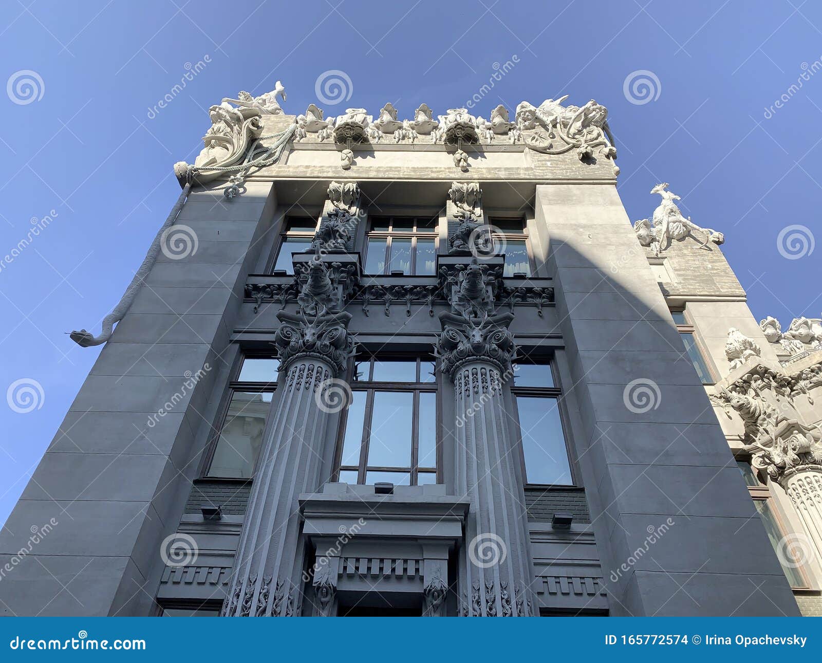 House with Chimeras by Architect Gorodetsky Editorial Stock Image ...