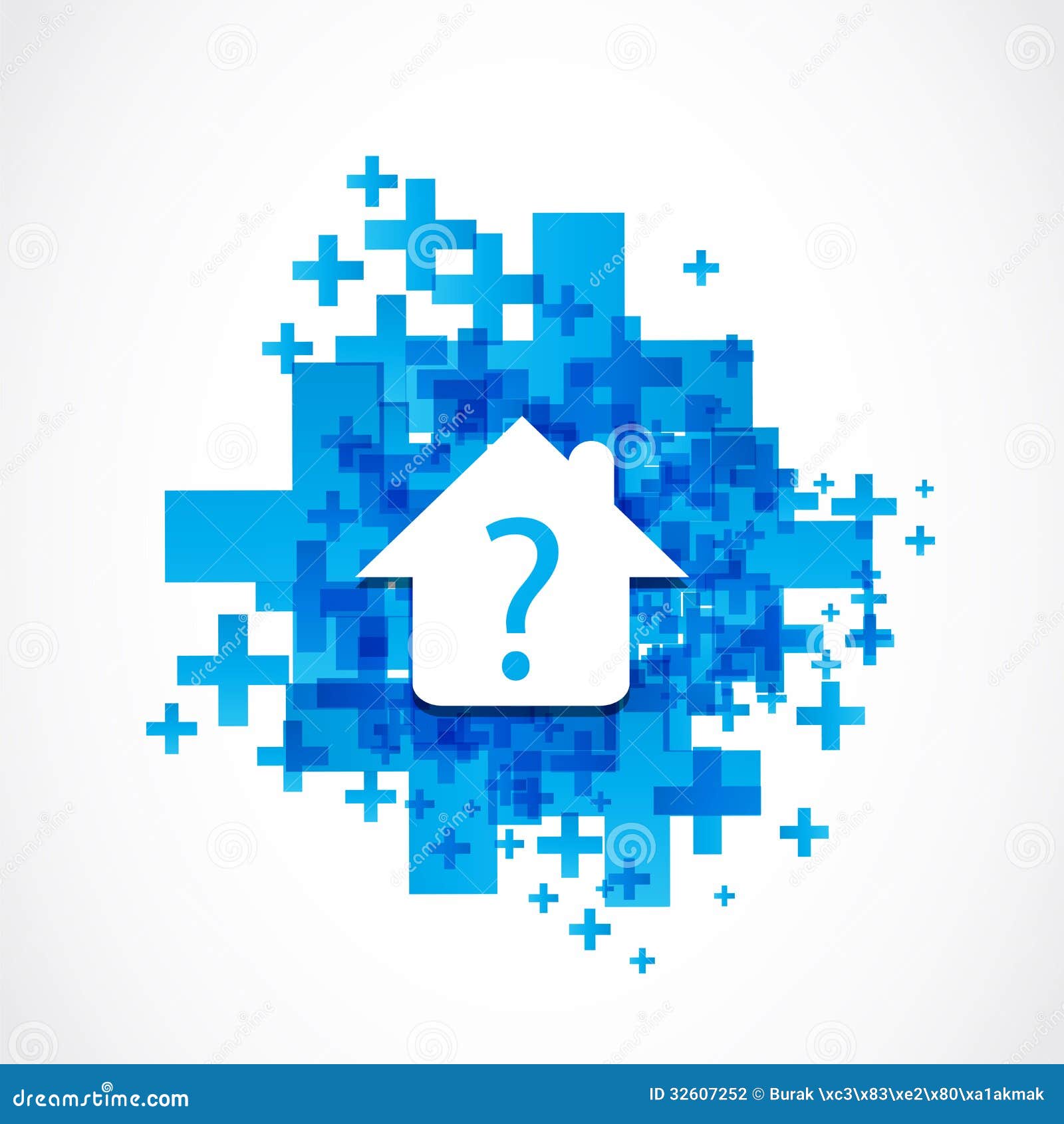 House Choice Positive Thinking Stock Vector - Illustration of home ...