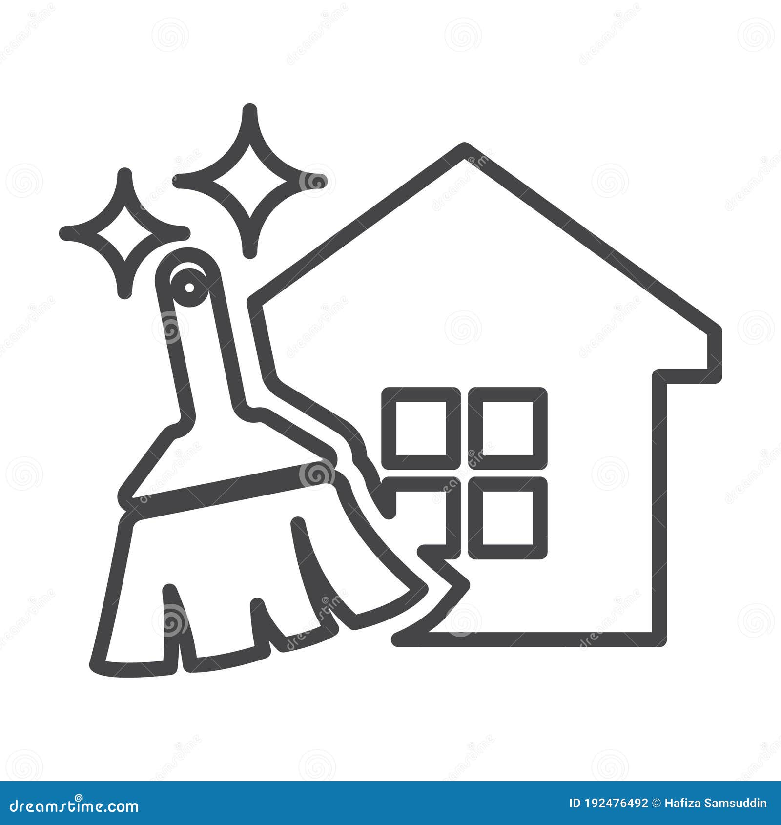 House Chores Set. Housewife Doing House Work Stock Photo ...