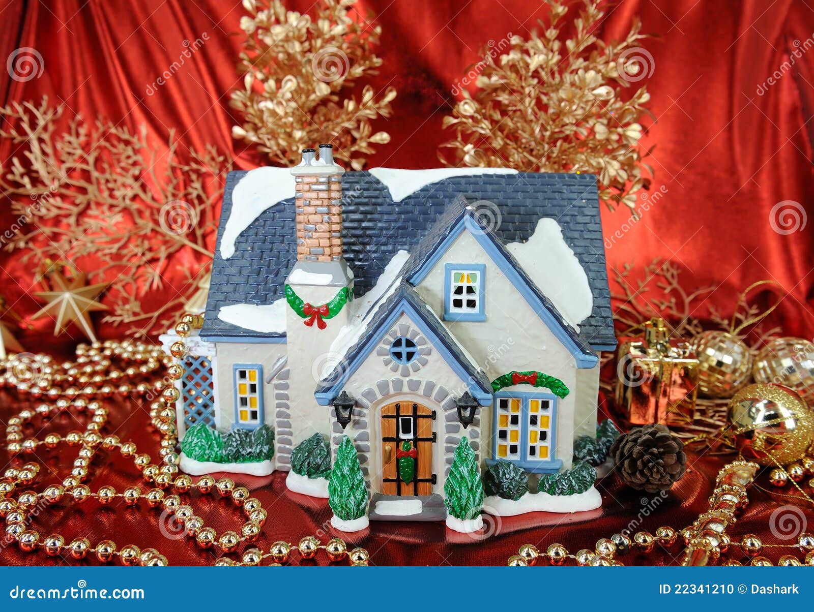 House of christmas card stock photo. Image of nature - 22341210