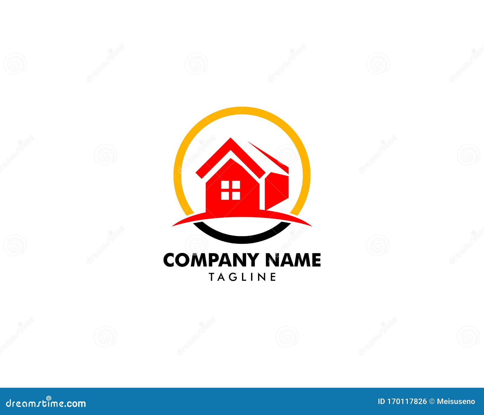 House Circle Logo Template Vector Illustration Design Stock Vector ...