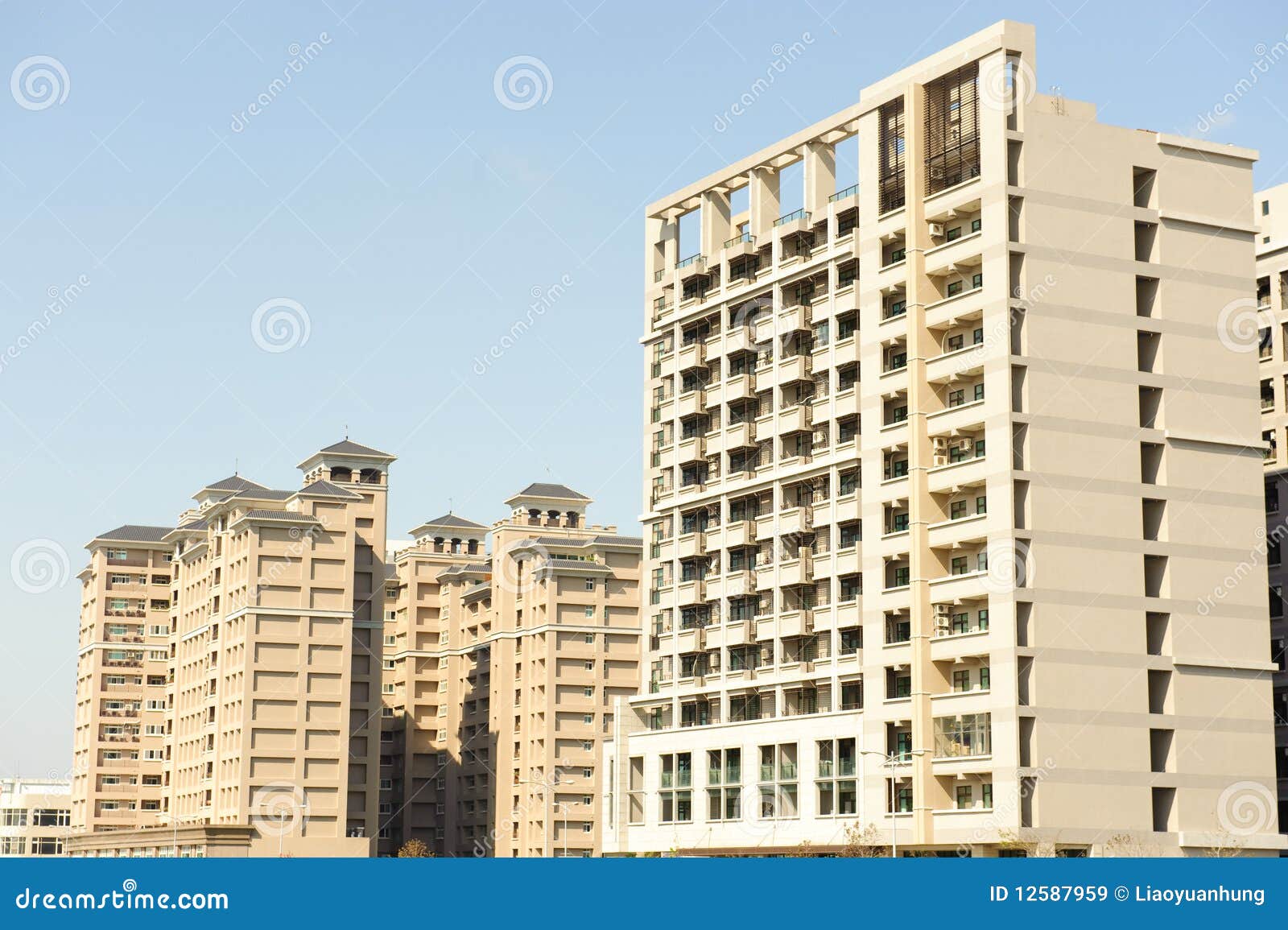 House in the city stock image. Image of flat, finance - 12587959