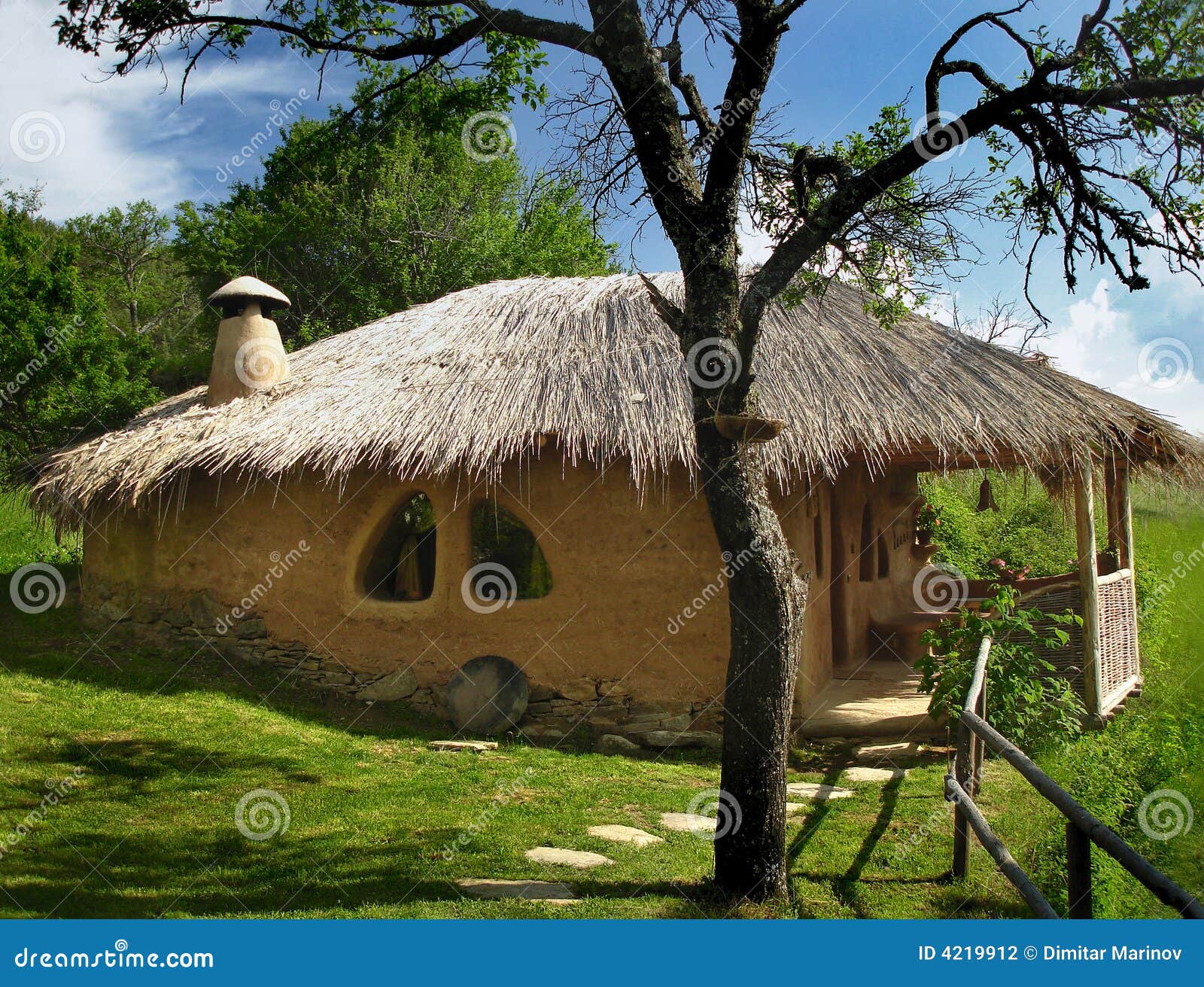 House of clay stock photo. Image of roof, tourism, clay - 4219912