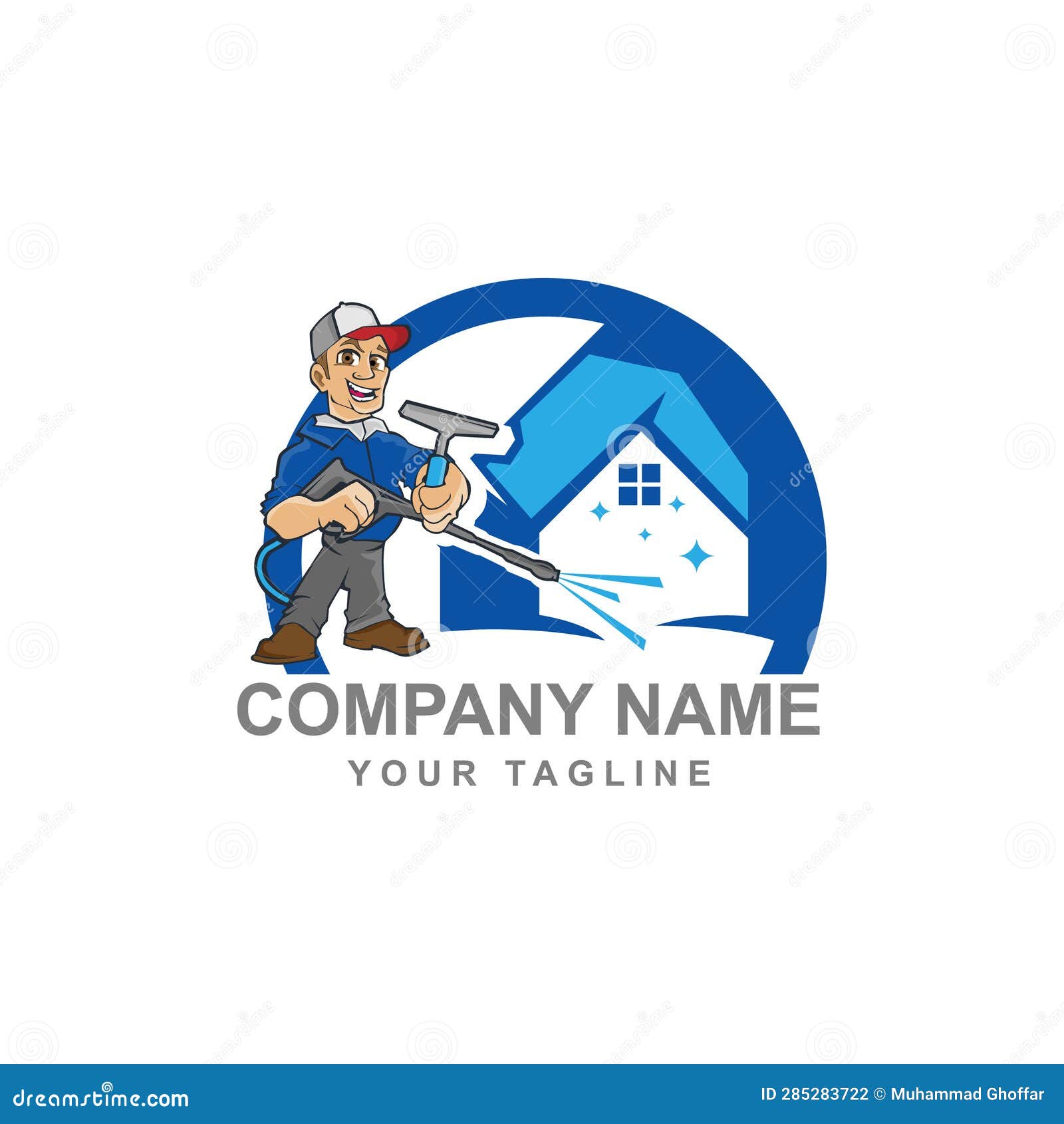 House Cleaner Mascot Brand Logo Design Vector,Cleaning Service Man ... House Cleaner Mascot Brand Logo Design Vector,Cleaning Service Man ...
