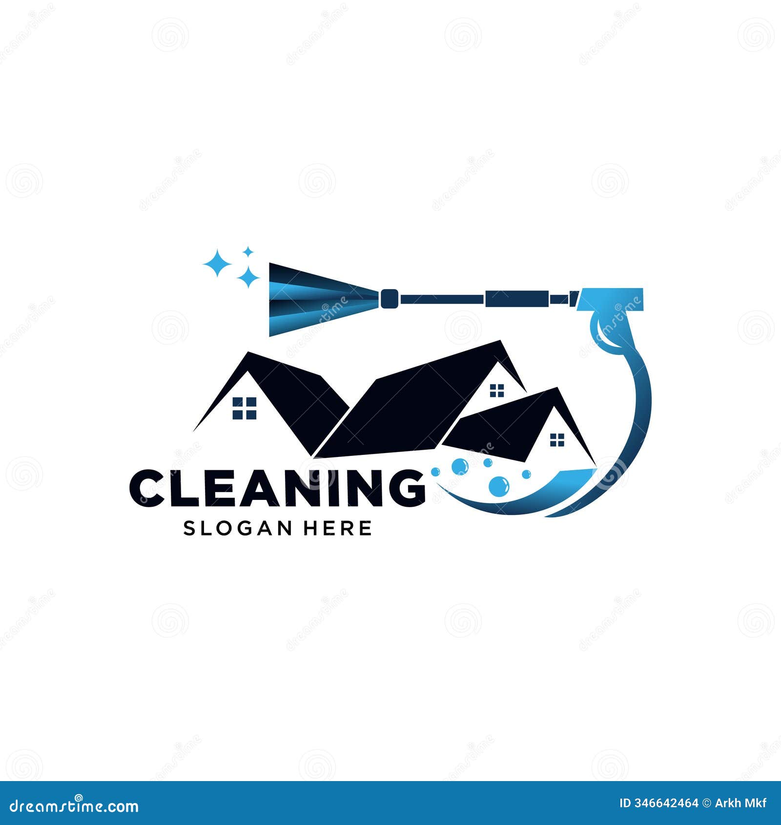 House Cleaning Service Logo Design Template Vector Illustration Stock ...