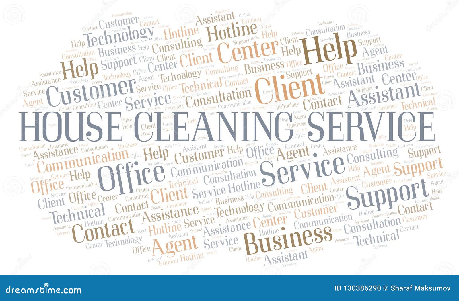 House Cleaning Service Word Cloud. Stock Illustration - Illustration of ...
