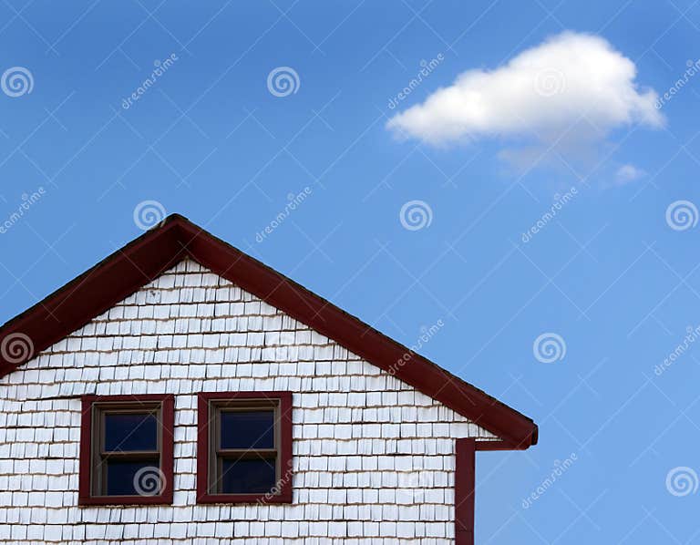House and cloud stock photo. Image of estate, contemporary - 262034