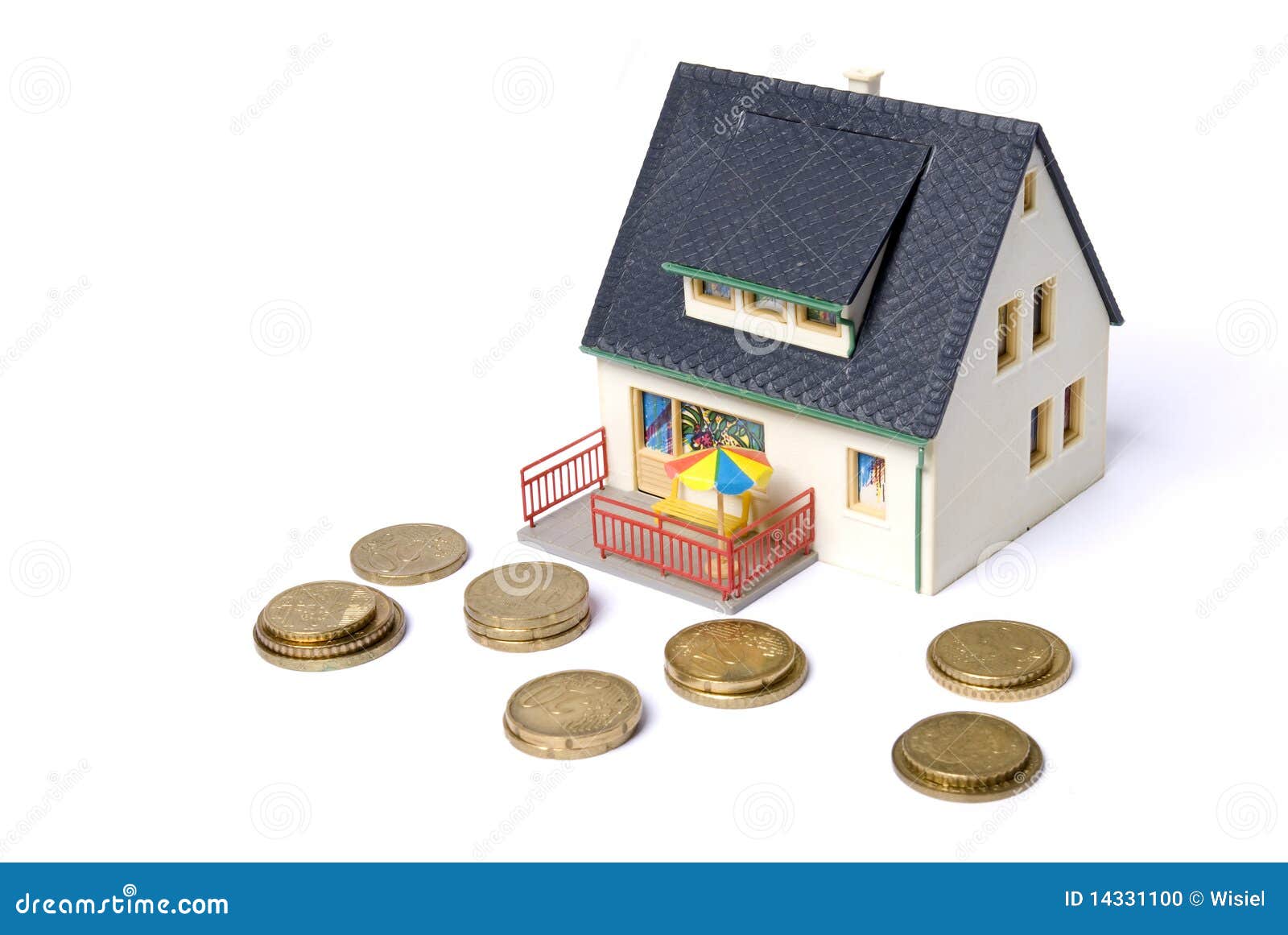 House of coin stock photo. Image of closeup, money, building - 14331100