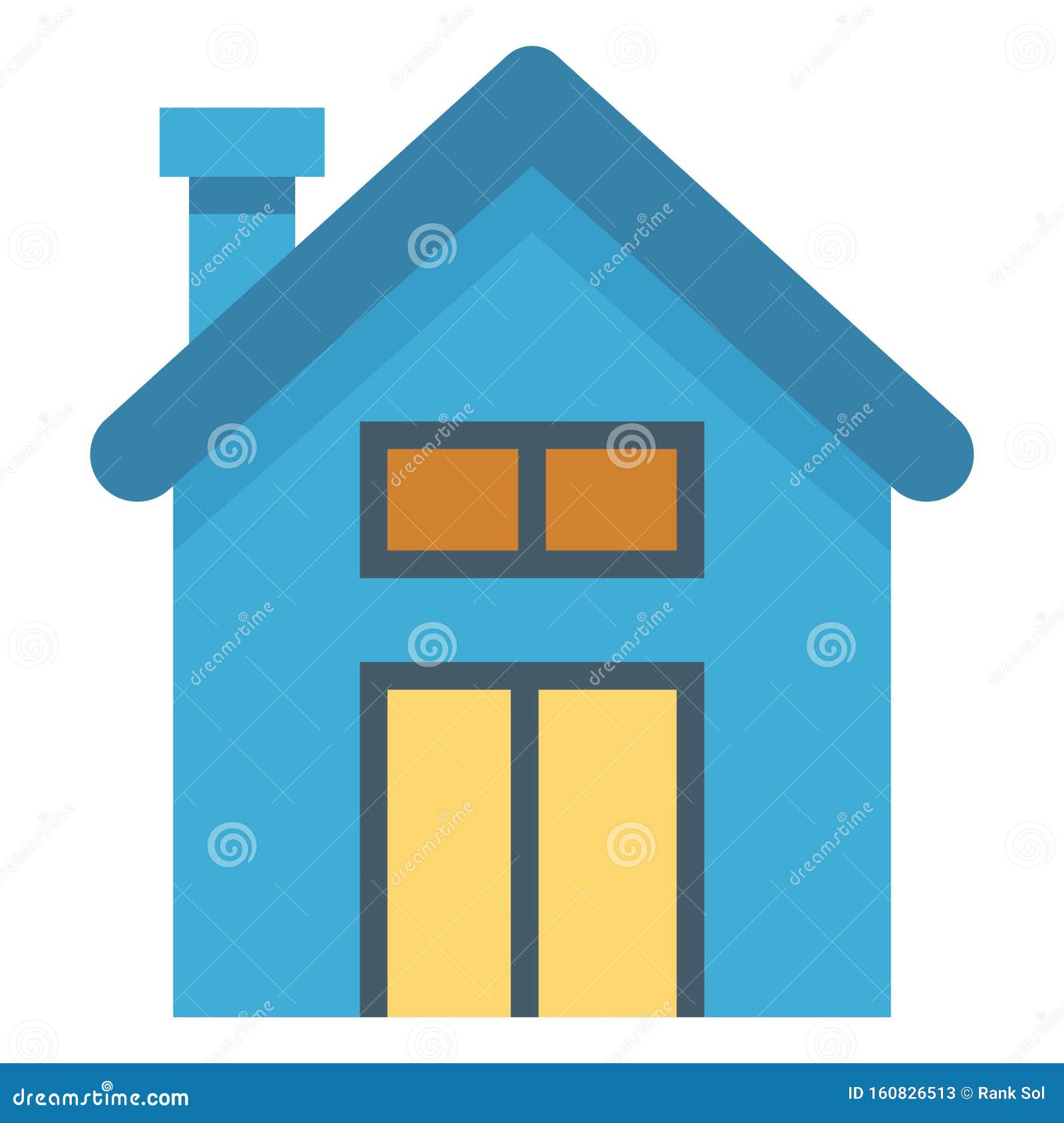 House Color Vector Icon Fully Editable Stock Vector - Illustration of ...