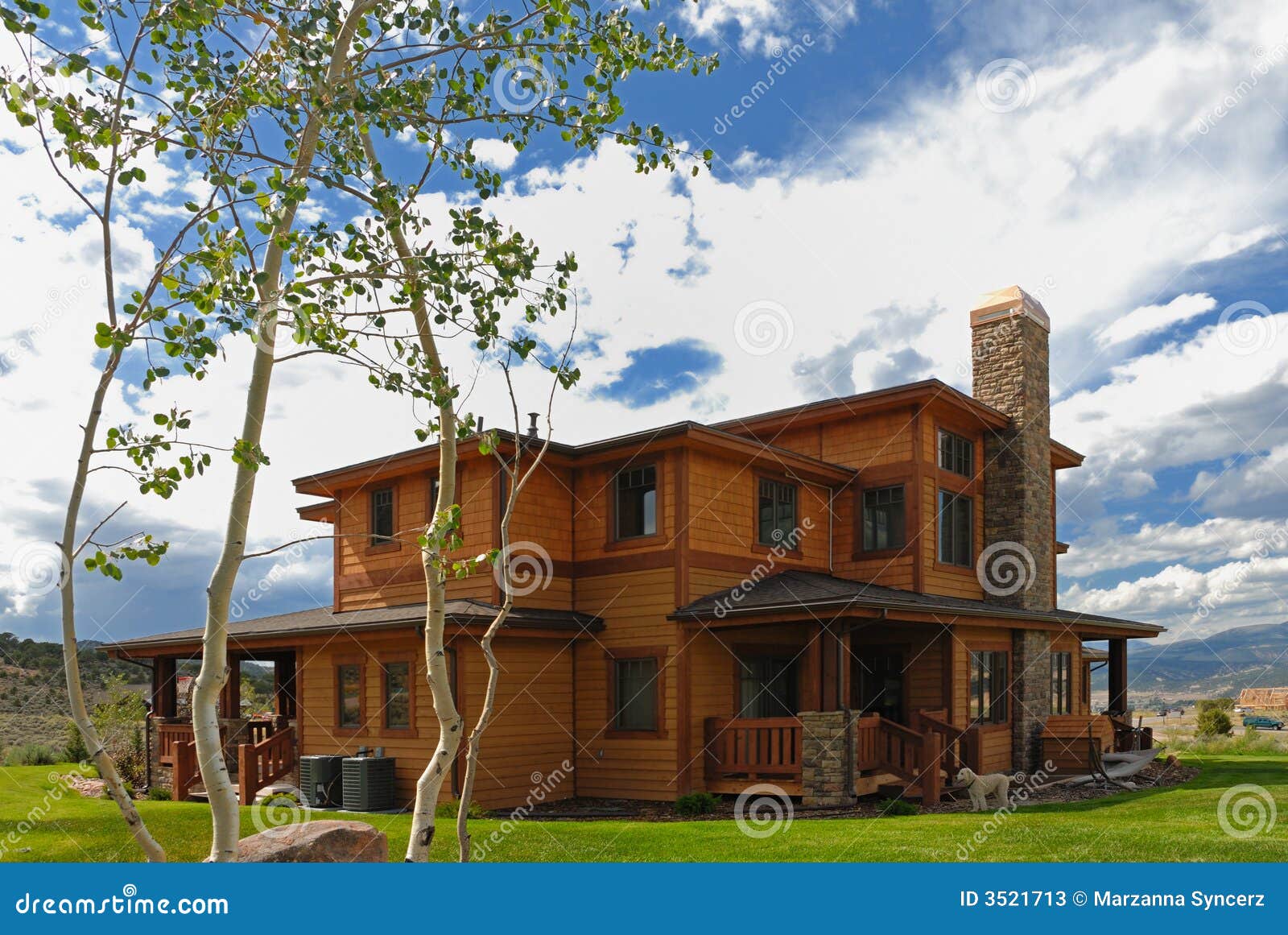 House in colorado stock image. Image of rural, trees, grass - 3521713