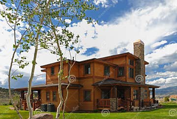 House in colorado stock image. Image of rural, trees, grass - 3521713